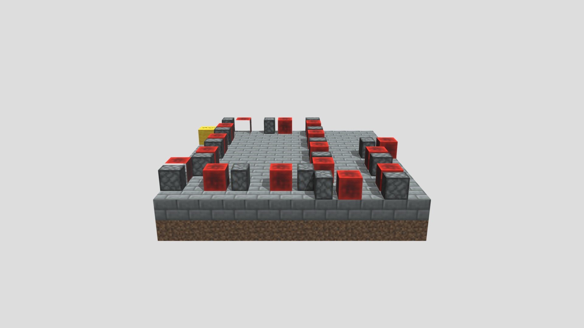 Redstone Piston Chain made in Minecraft - Download Free 3D model by MrMaxICT [c16b505] - Sketchfab
