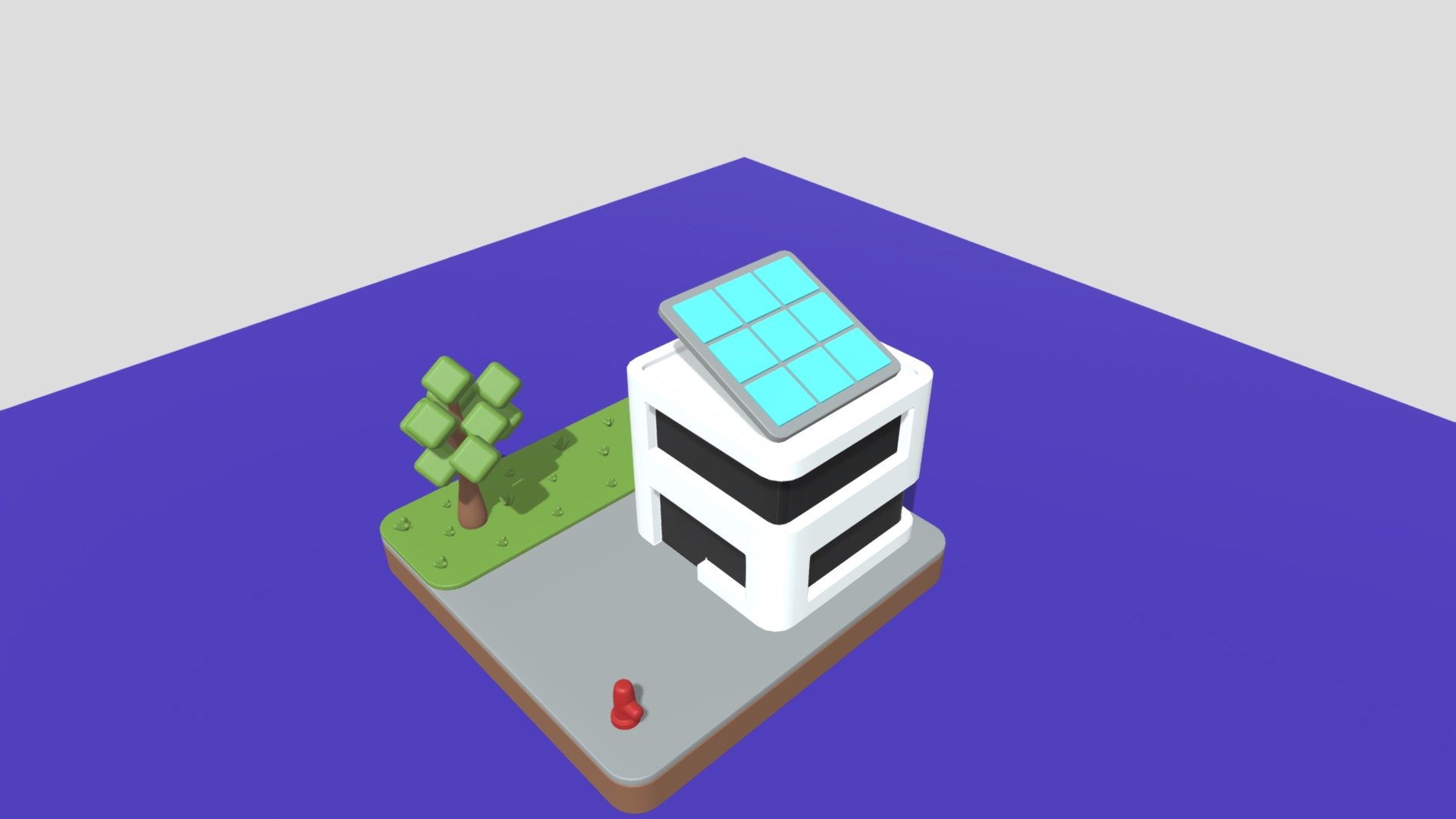 Cartoony Building Low Poly Simple - Download Free 3D model by ...