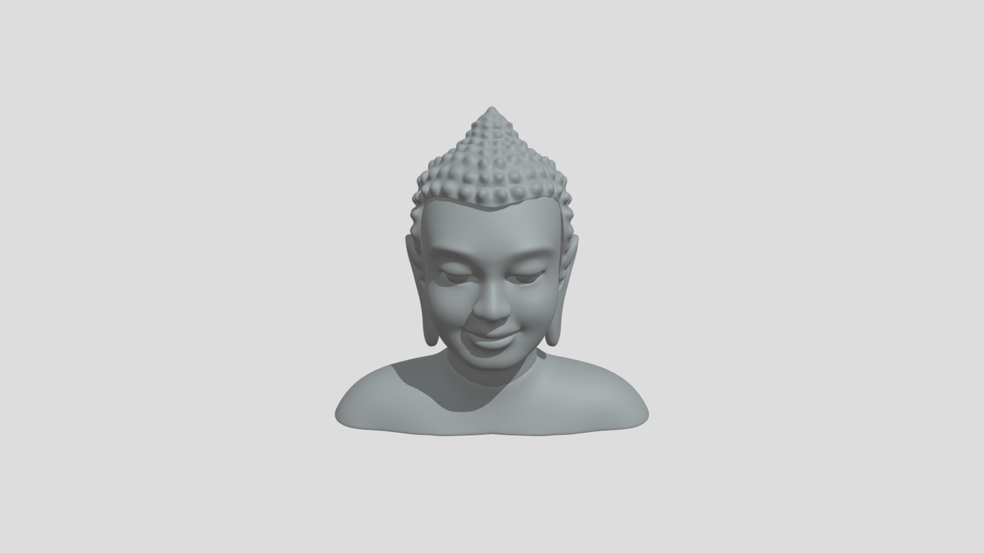 Buddha Face - 3D model by Sculpture Sovann (@sovann_men) [c16ba17] - Sketchfab