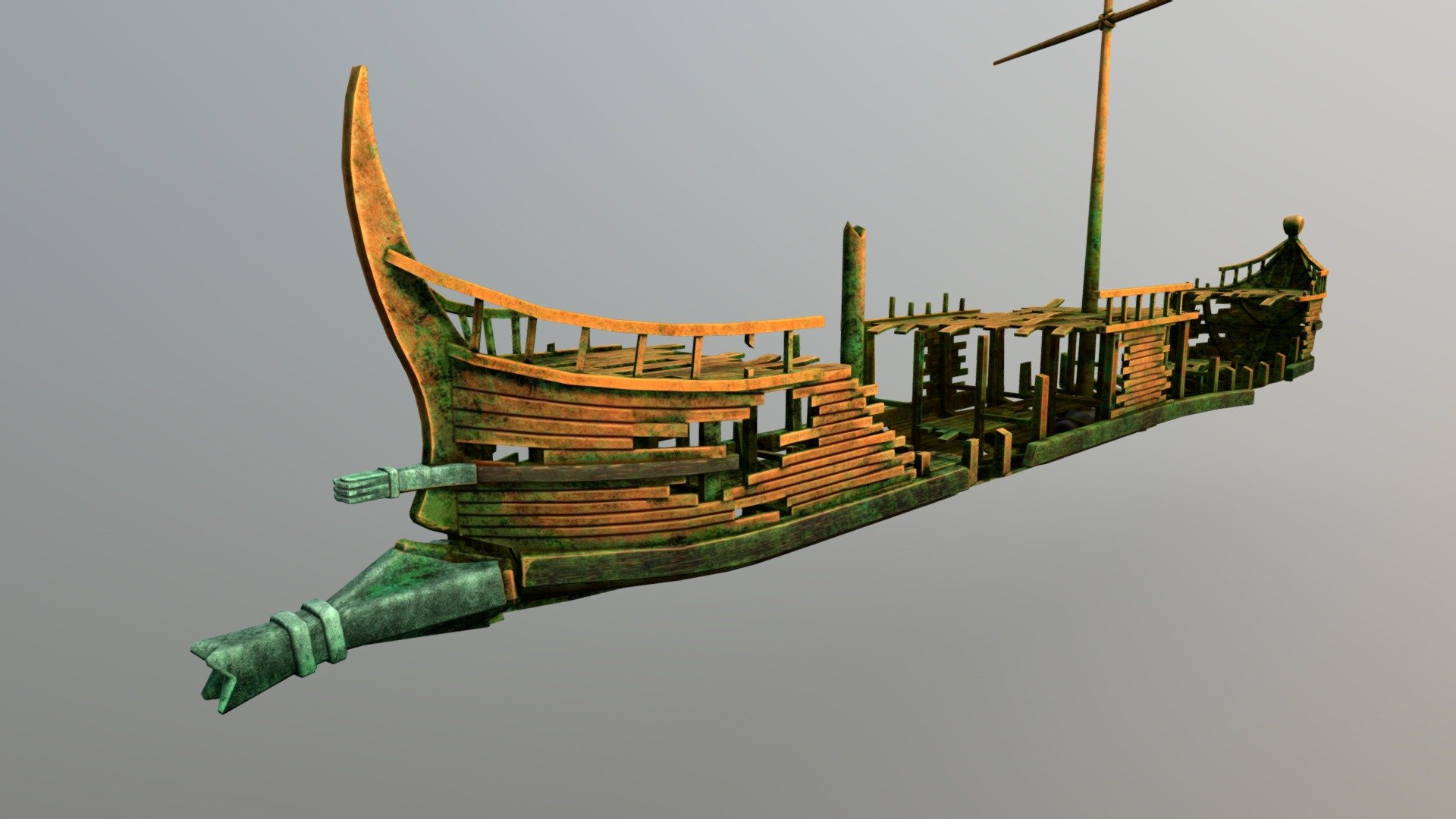 Quinquereme warship - 3D model by LowPoly89 (@omega3) [c16be5f] - Sketchfab