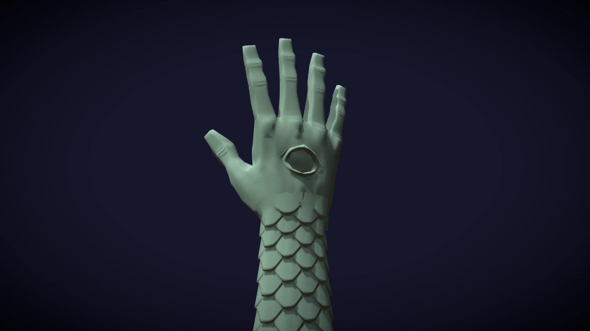 Hand with Scales - 3D model by liendre [c16c2a3] - Sketchfab