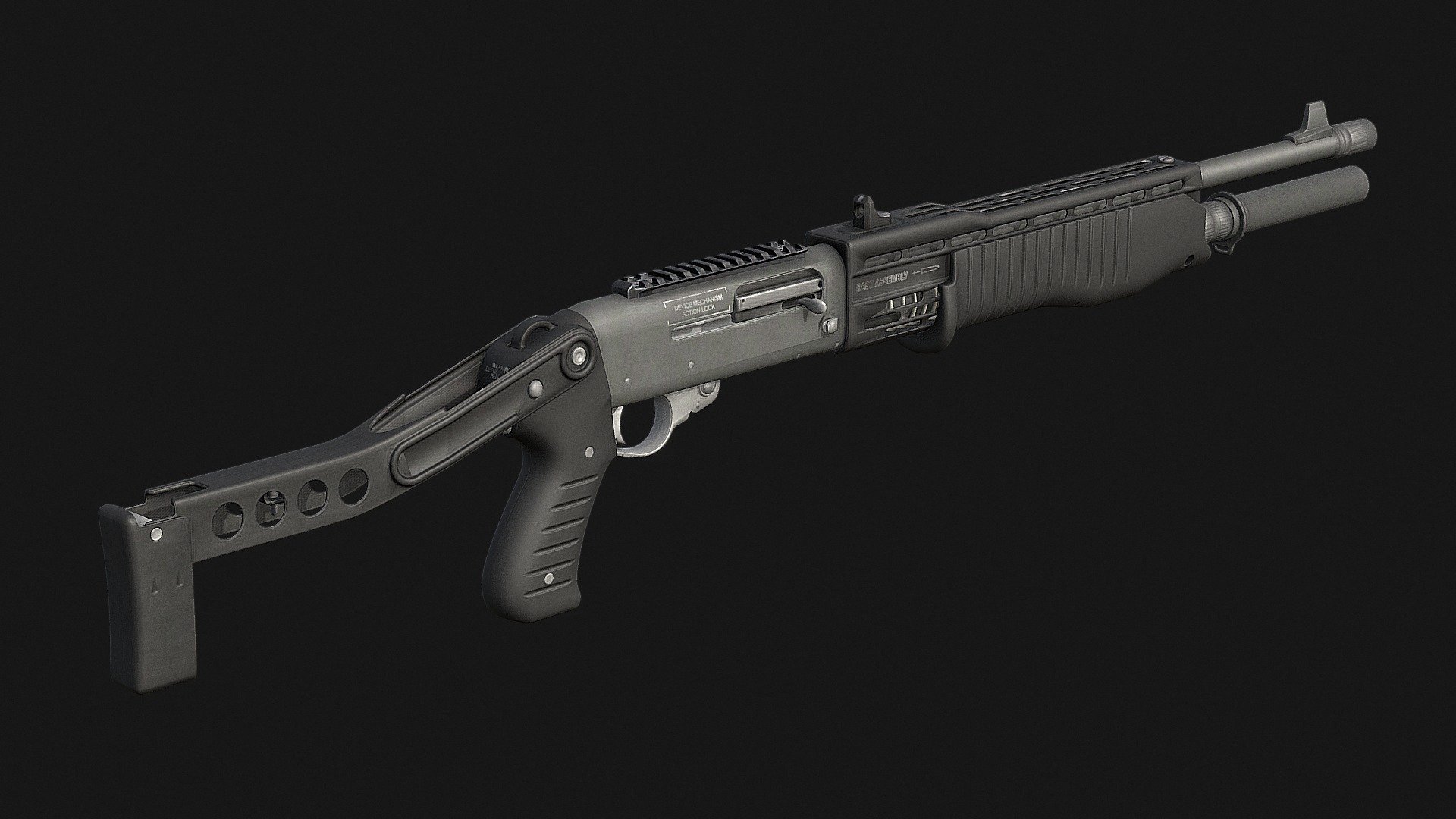 SPAS-12 Combat Shotgun - 3D model by momsboxtv [c16d9a2] - Sketchfab
