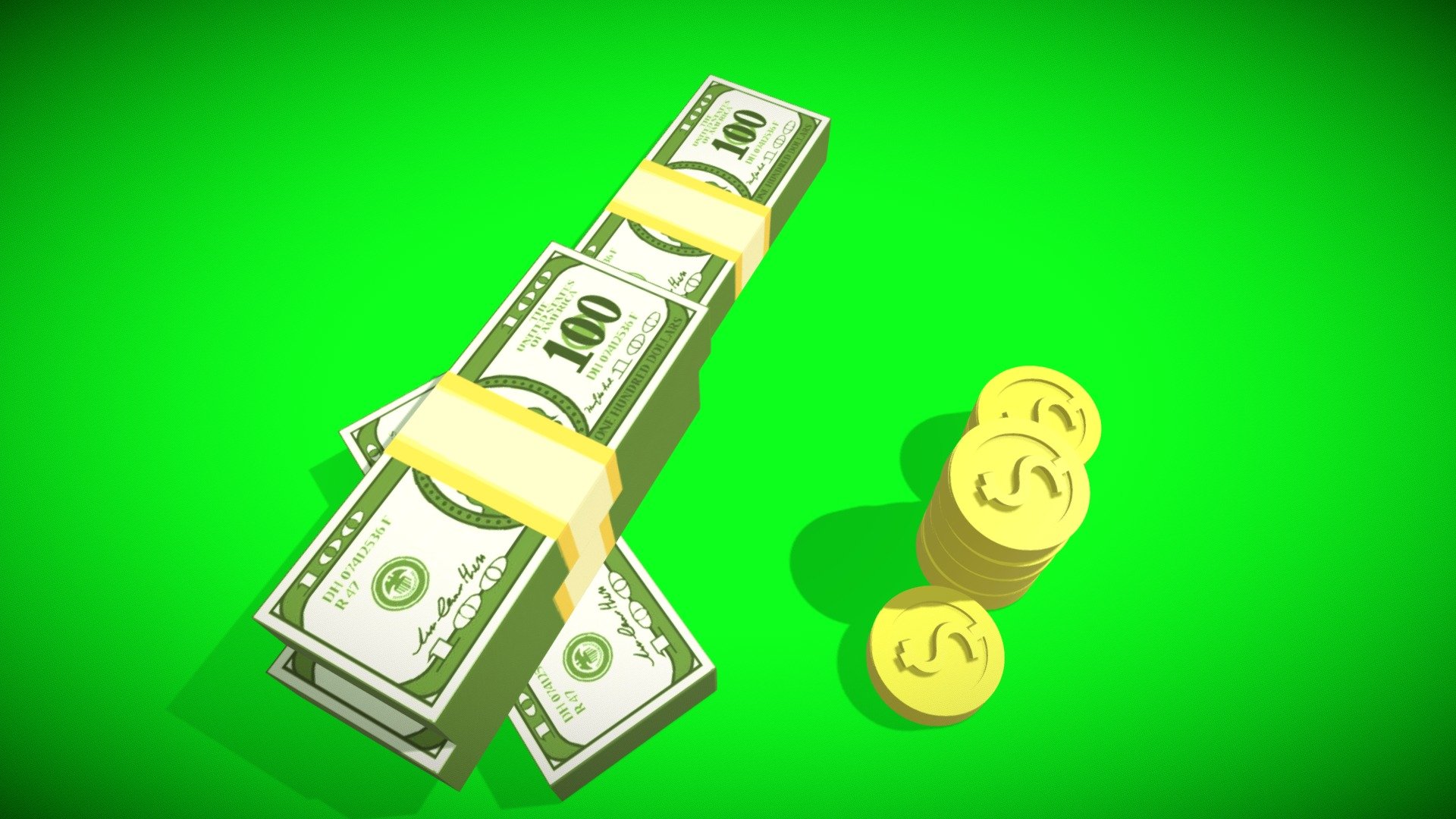 Money - Download Free 3D model by pina bini modeling (@pinabinicartoons ...