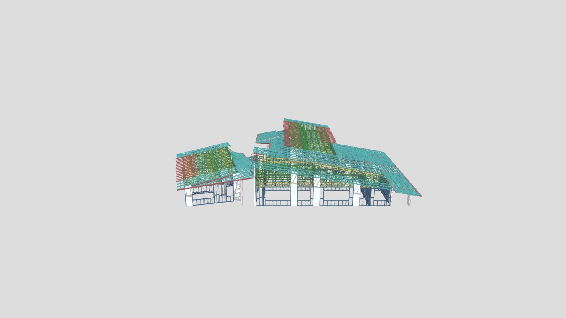 5736 - CHSHS Upper Floor - 3D model by Australian Framing Solutions ...