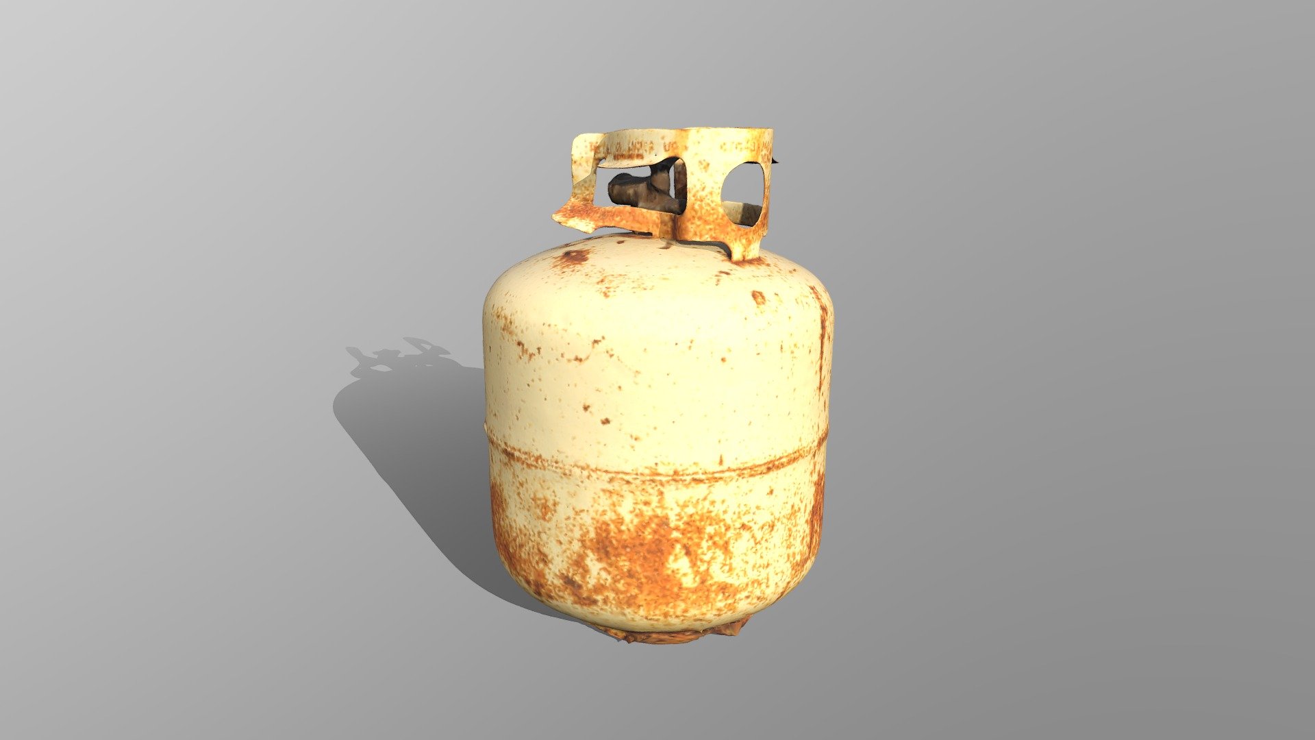 Rusty Propane Cannister (Photogrammetry Scan) - 3D model by Gregory ...