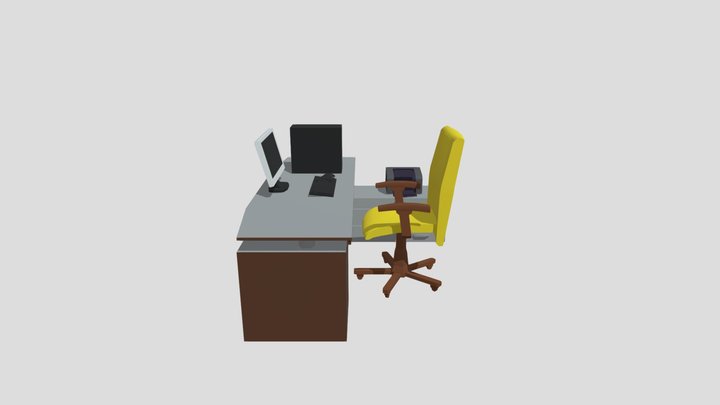 Office-desk 3D models - Sketchfab