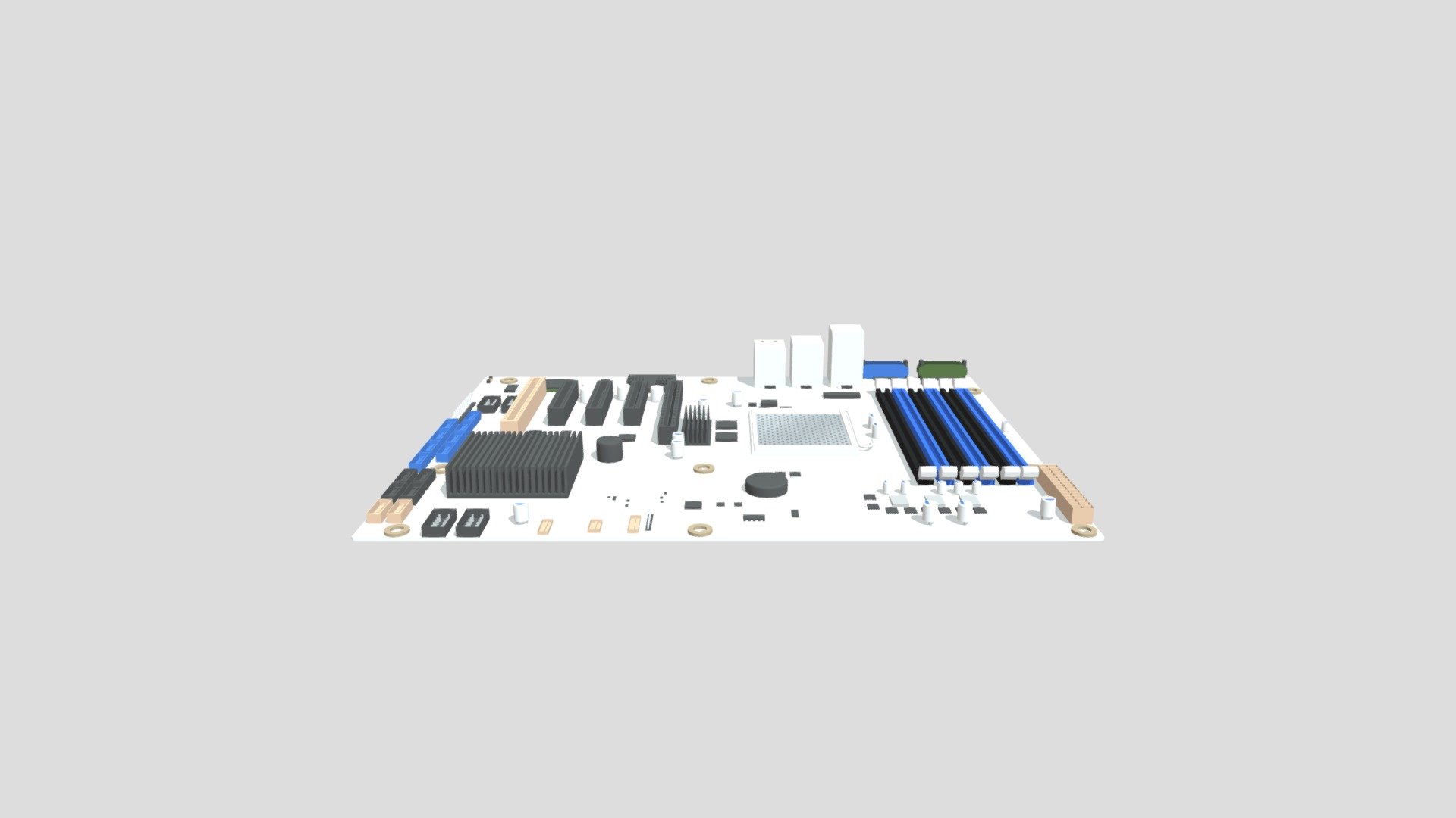 Motherboard - Download Free 3D model by atamuratov230189 [c17121e ...