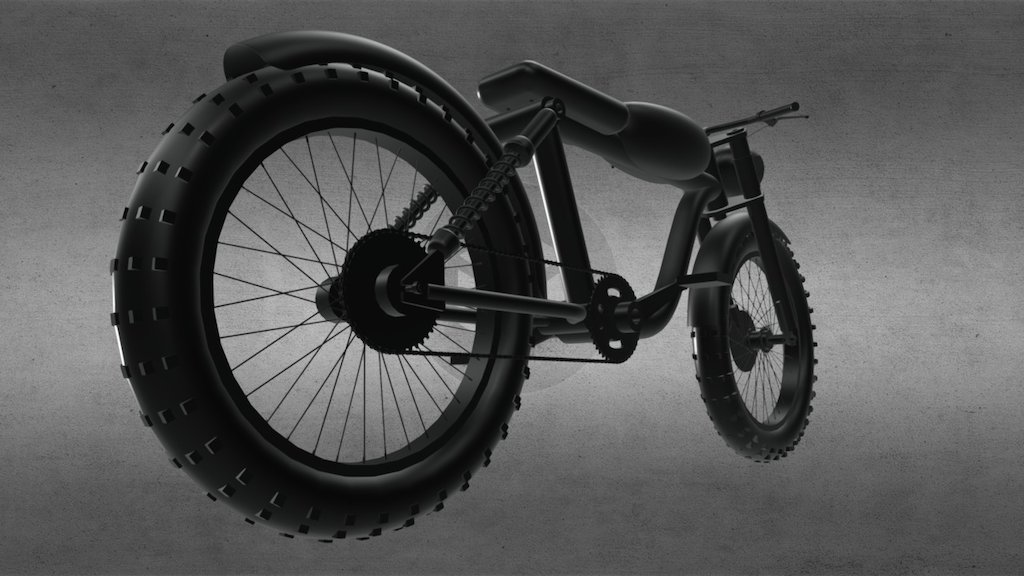 Retro Cafe Racer Style Bicycle - 3D model by Andy Joesoef (@asoef ...