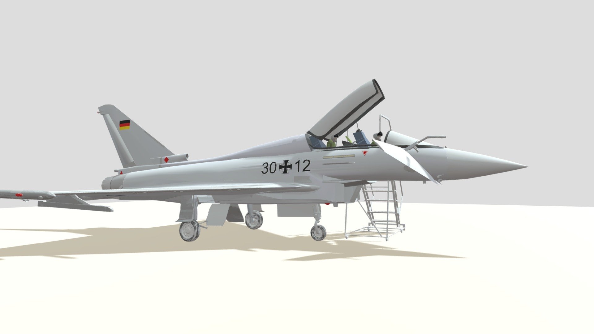 Eurofighter_Typhoon_animation_pilot - 3D model by mandarkulkarni618 ...