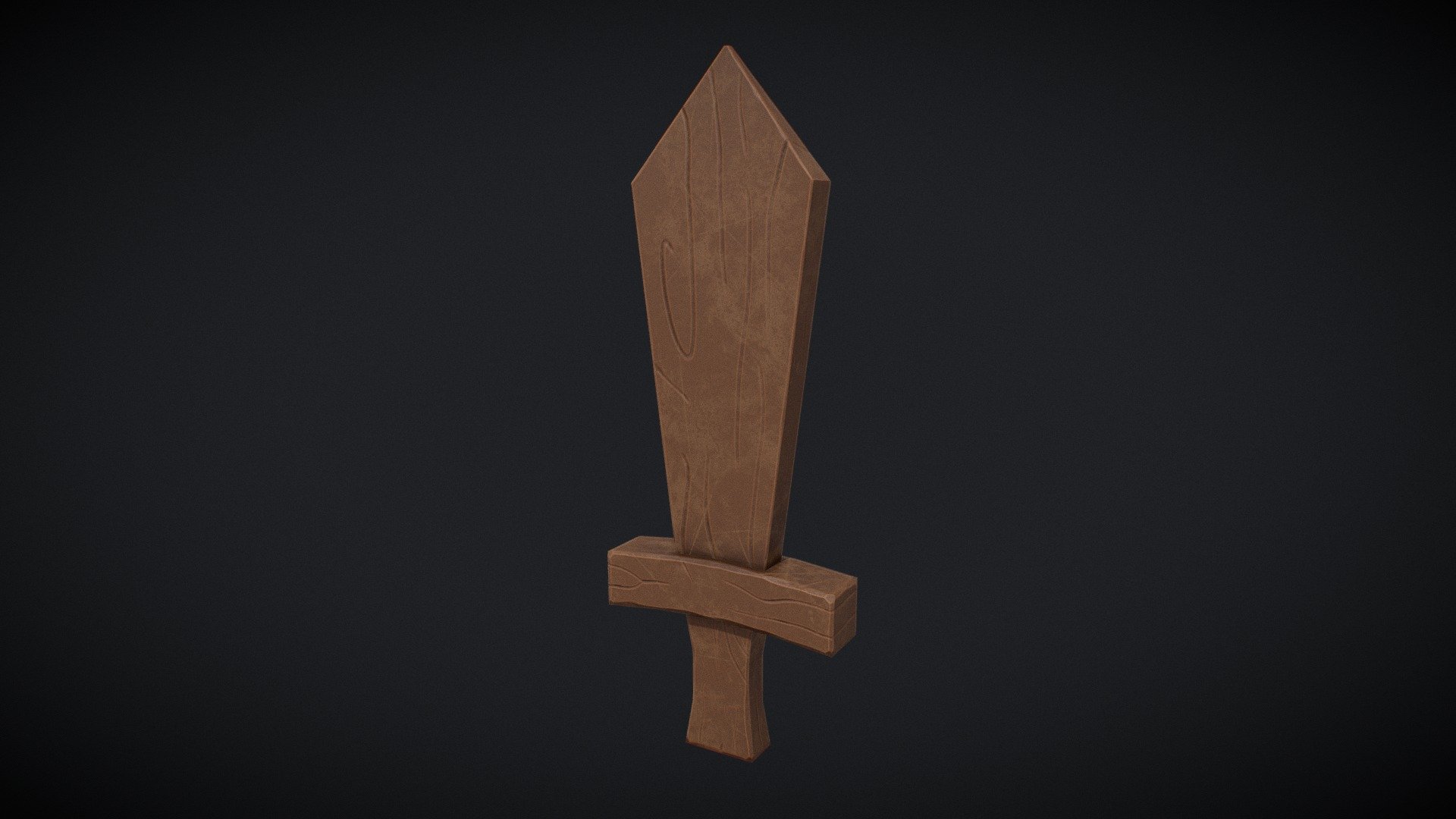 Stylized Wooden Sword - Download Free 3D model by Nikita Smolyakov ...
