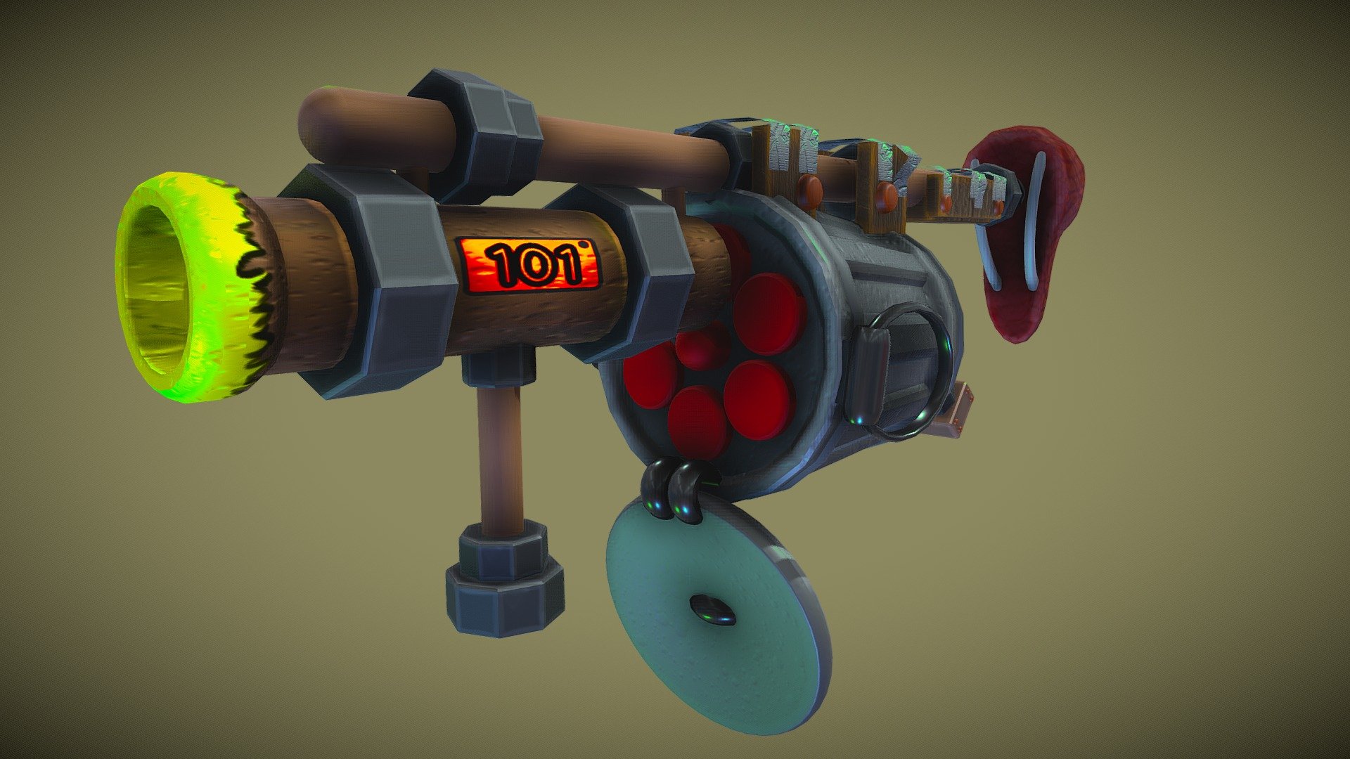 Improvised Grenade Launcher - Download Free 3D model by Coconut (@tomas ...