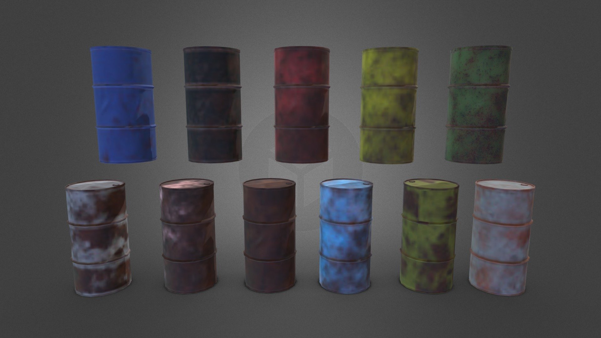 Barrel- Pack 02 - Buy Royalty Free 3D model by ASMA3D [c17b2a8 ...
