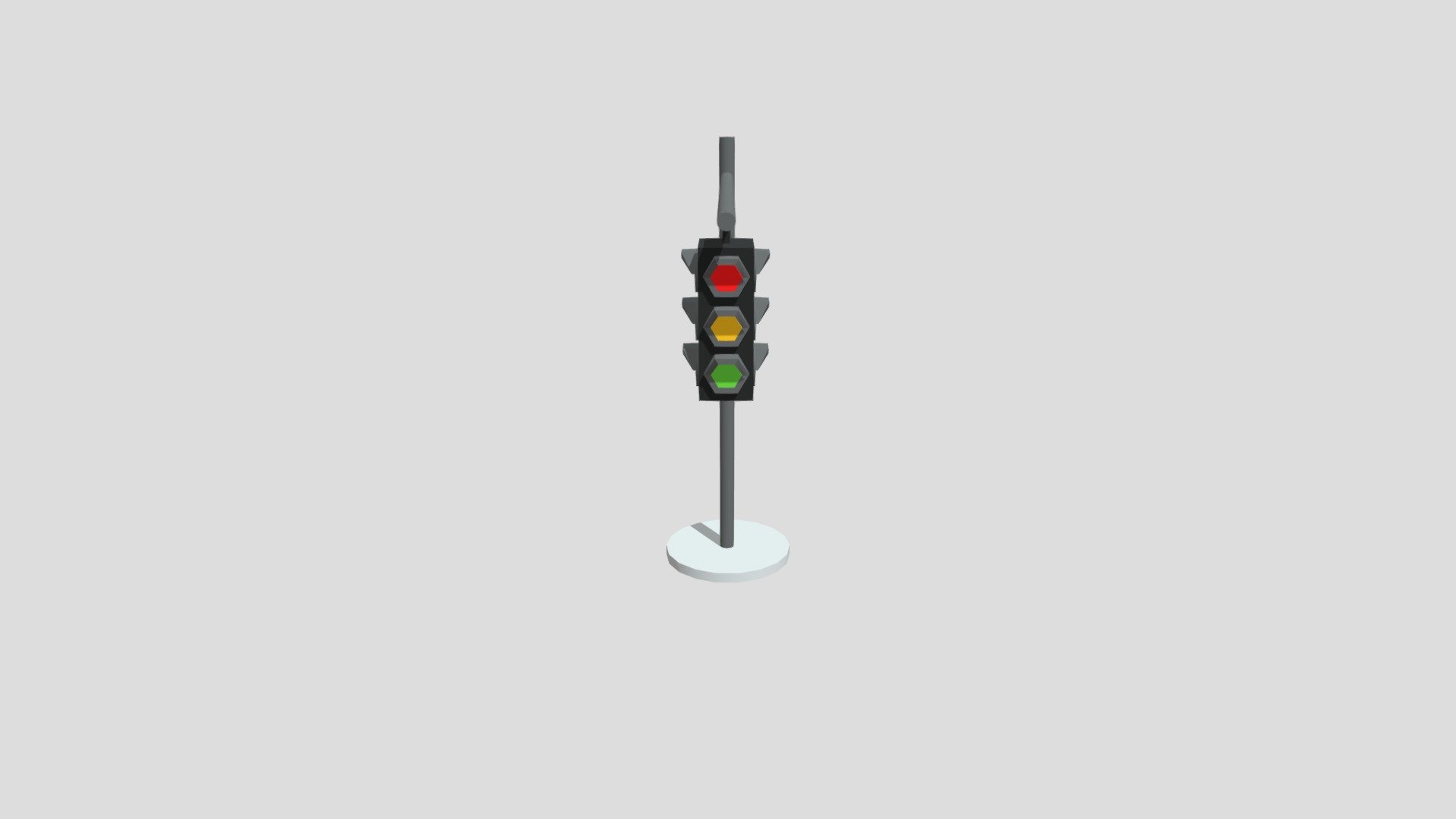 Three way traffic light from Poly by Google - Download Free 3D model by ...