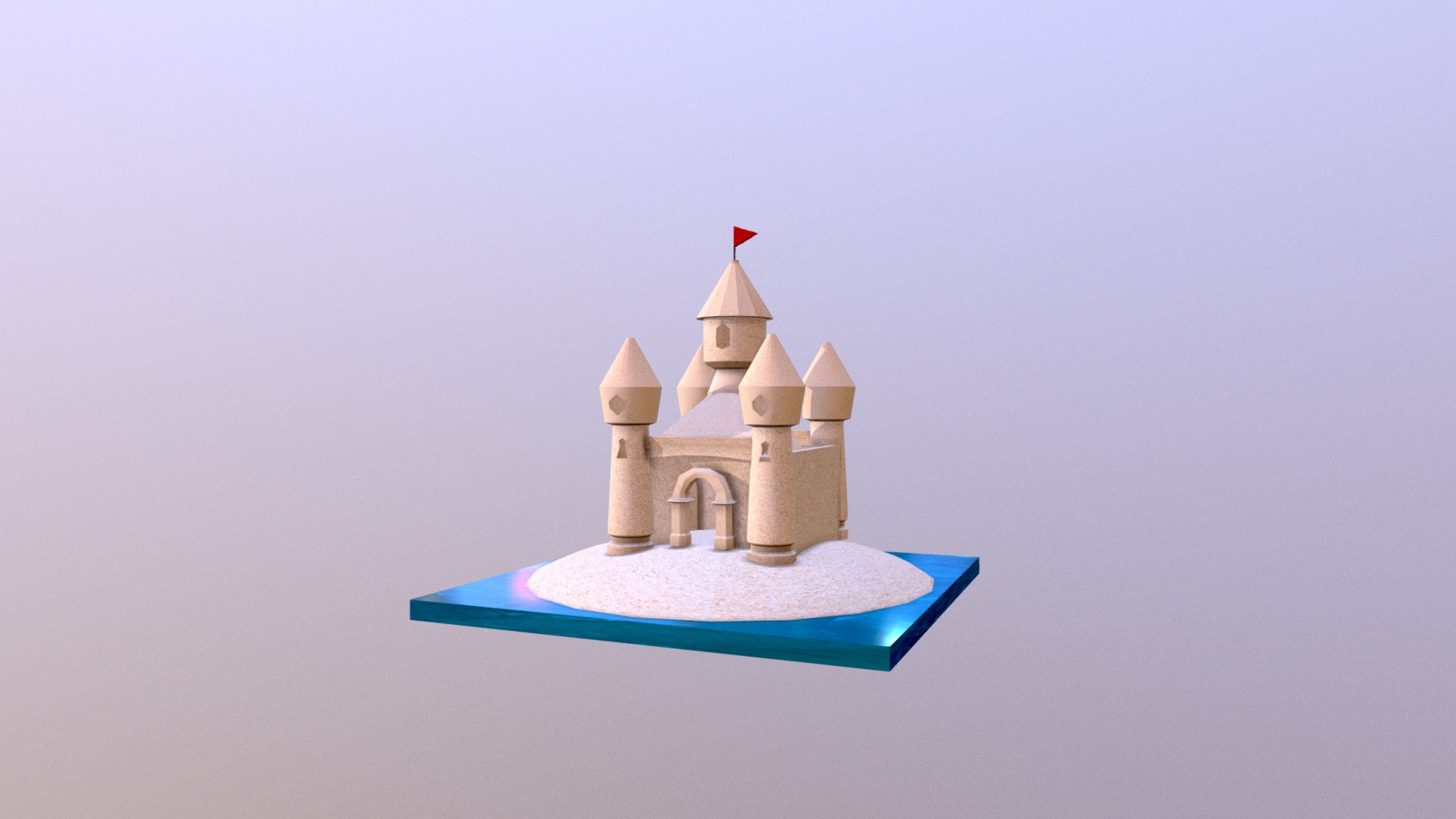 Sand Castle A07 - 3D model by adinkens [c17cd84] - Sketchfab