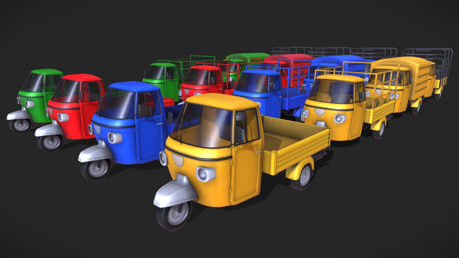Auto Trolleys Pack - Buy Royalty Free 3D model by TGamesAssets [c17d062 ...
