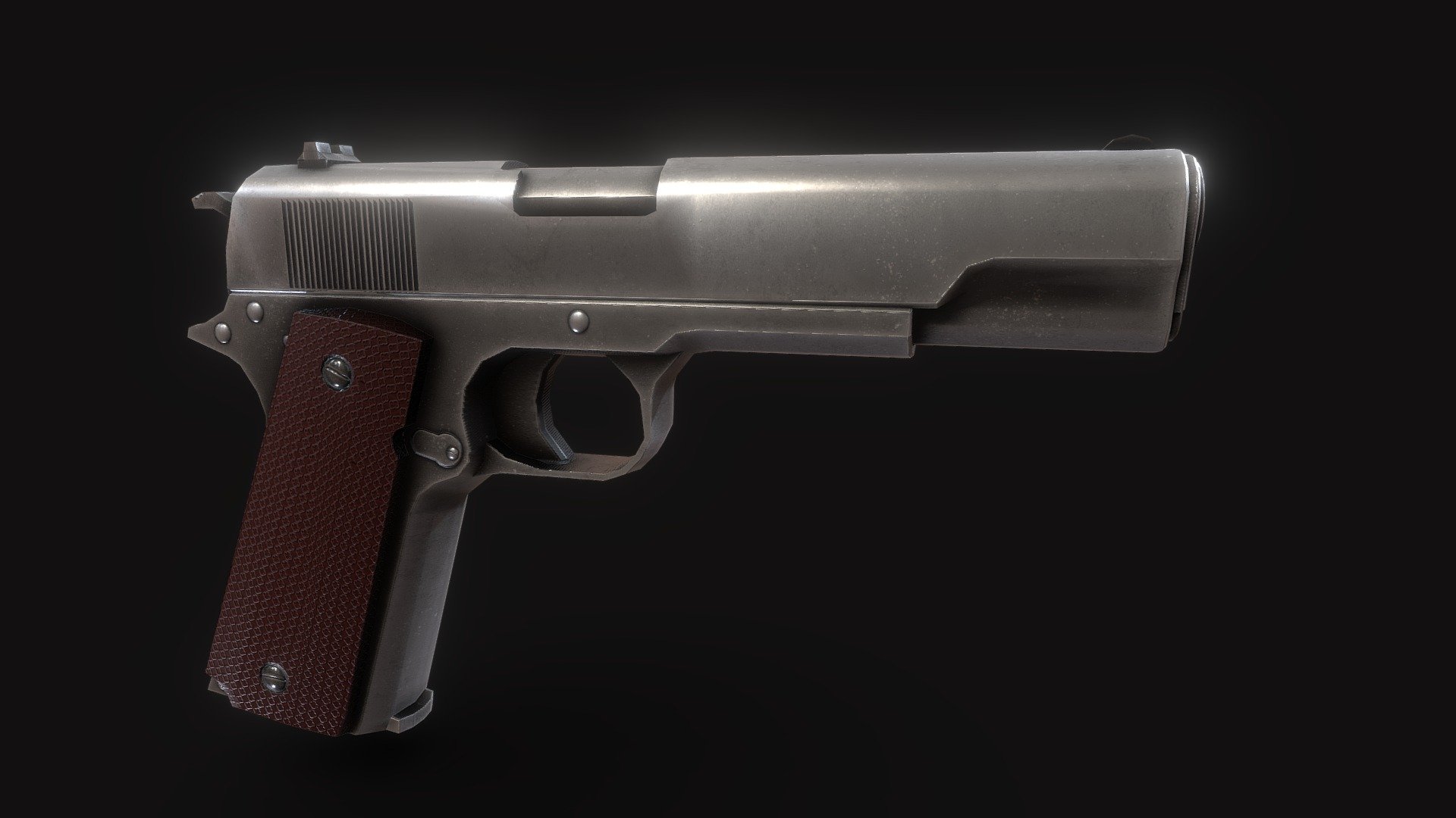 Colt 1911 Low Poly - 3D model by jnicolasp.47 [c17d6a0] - Sketchfab