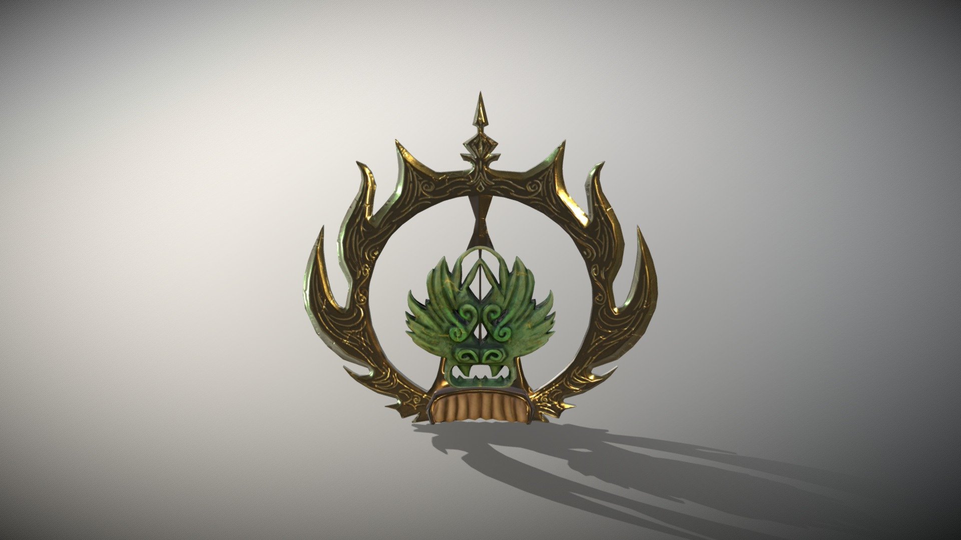 Jade Dragon Chakram - 3D model by bellaliscomb [c17ec14] - Sketchfab