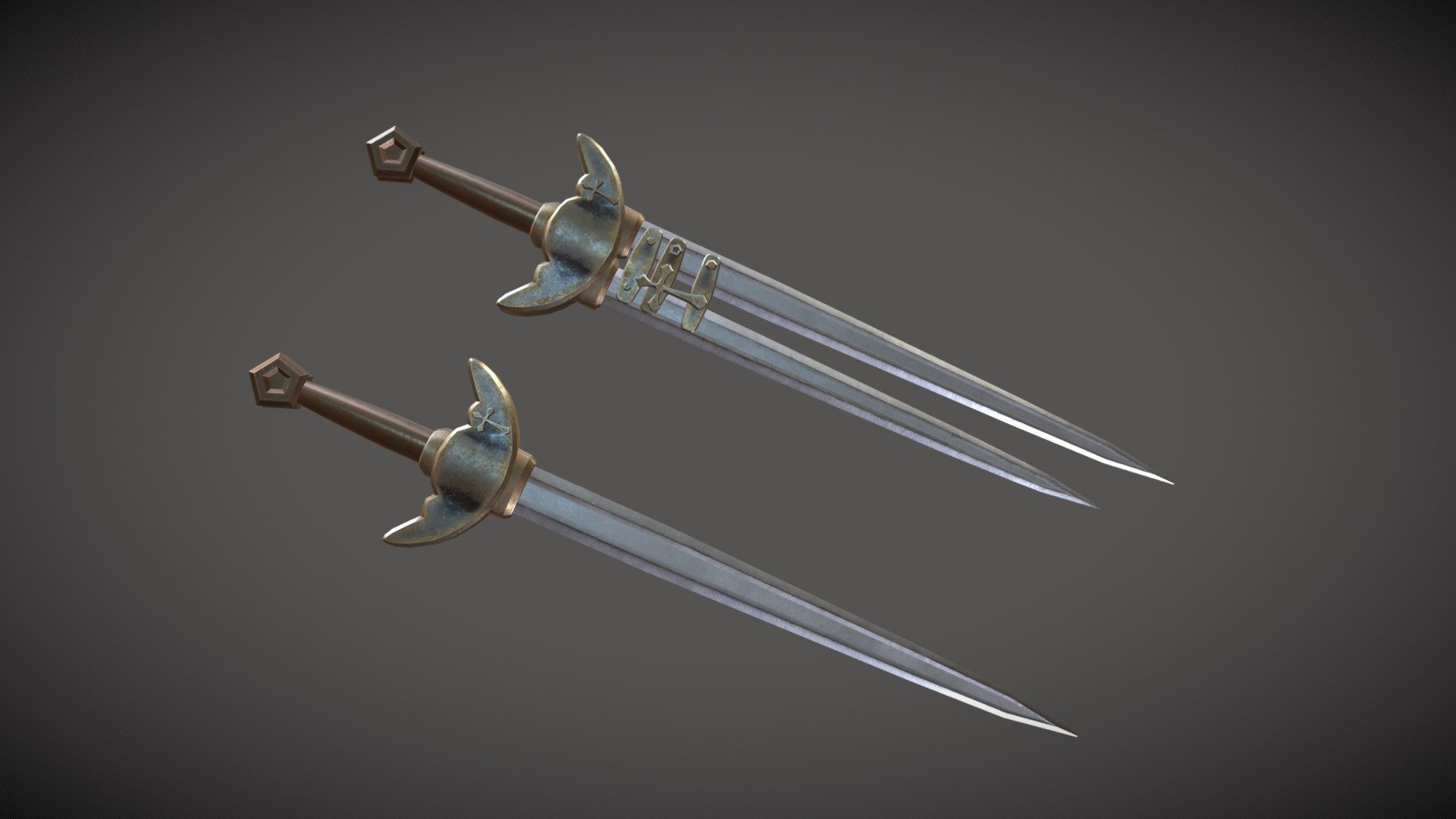 Double blade sword - Buy Royalty Free 3D model by Shamankun [c17f83e ...