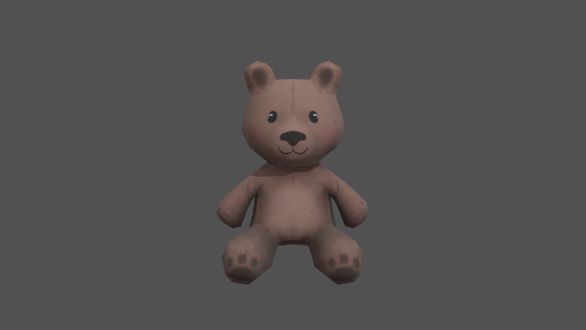Low Poly Plush Teddy - 3D model by dynatopo [c1871be] - Sketchfab