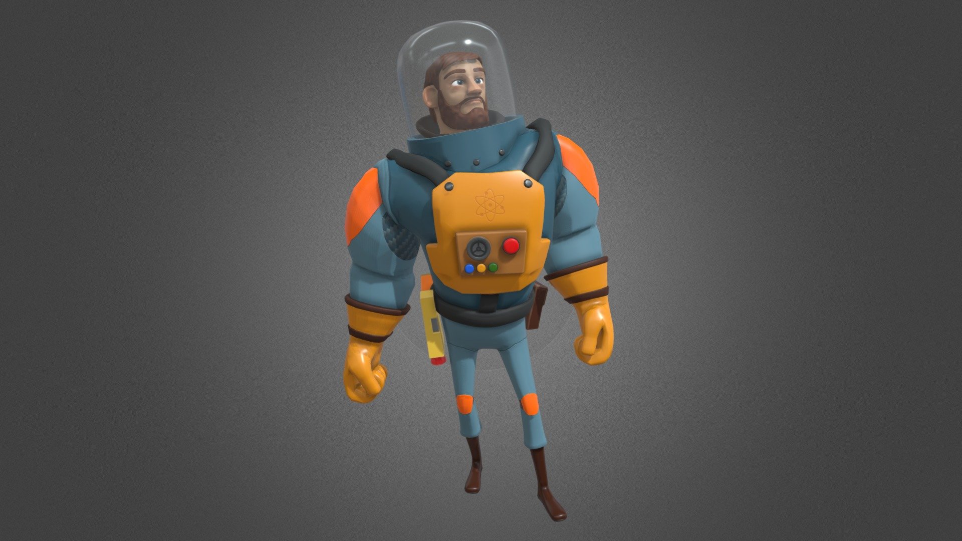 Doug the Astronaut - 3D model by Pavel.Kozulya [c188f19] - Sketchfab