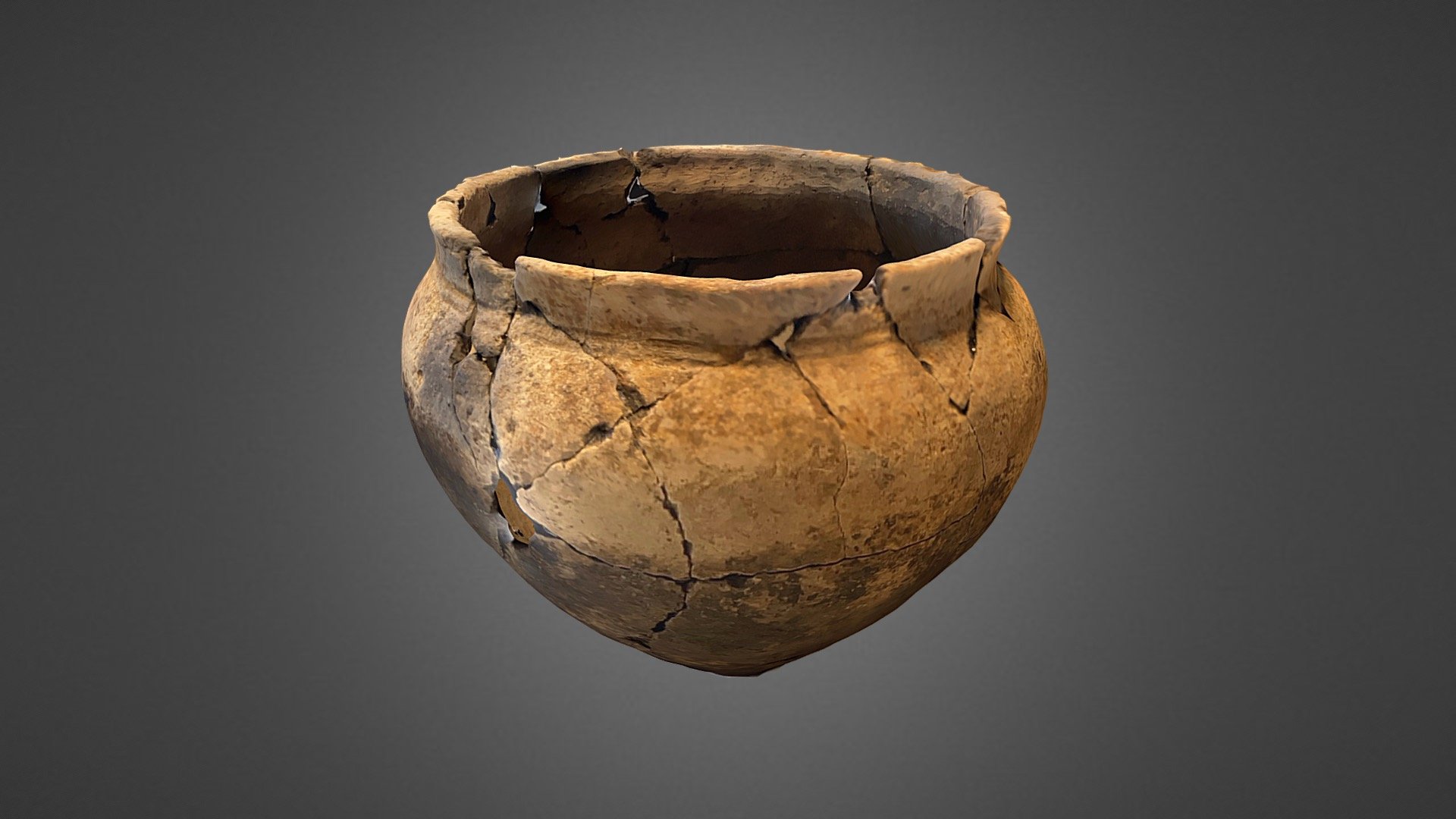 pot, streepbandaardewerk, AWF, Inheems-Romeins - Download Free 3D model ...