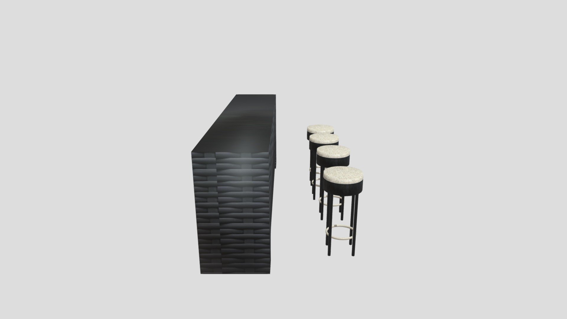 OUTDOOR PATIO BAR AND STOOLS - Download Free 3D model by shirlanne ...
