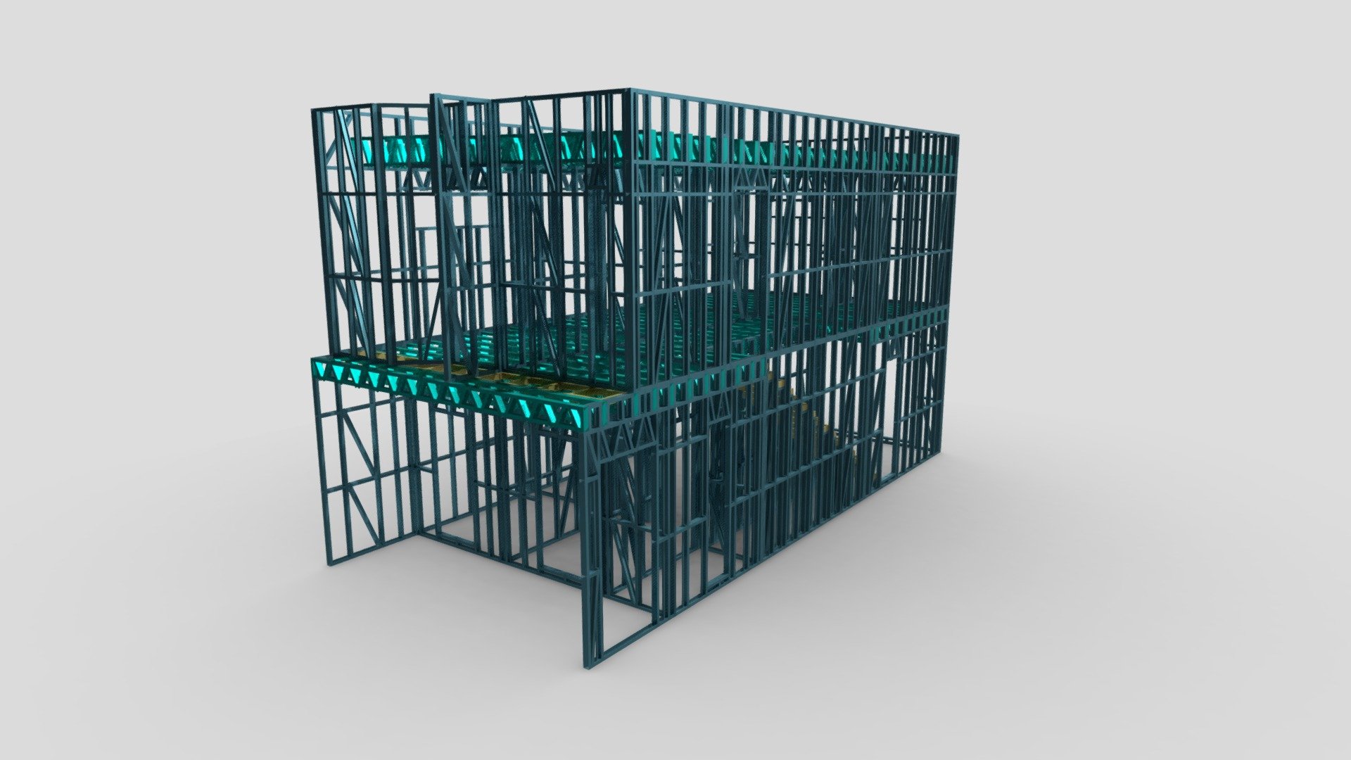 V 2+2_каркас - 3D model by Faceman_SR [c18fbde] - Sketchfab