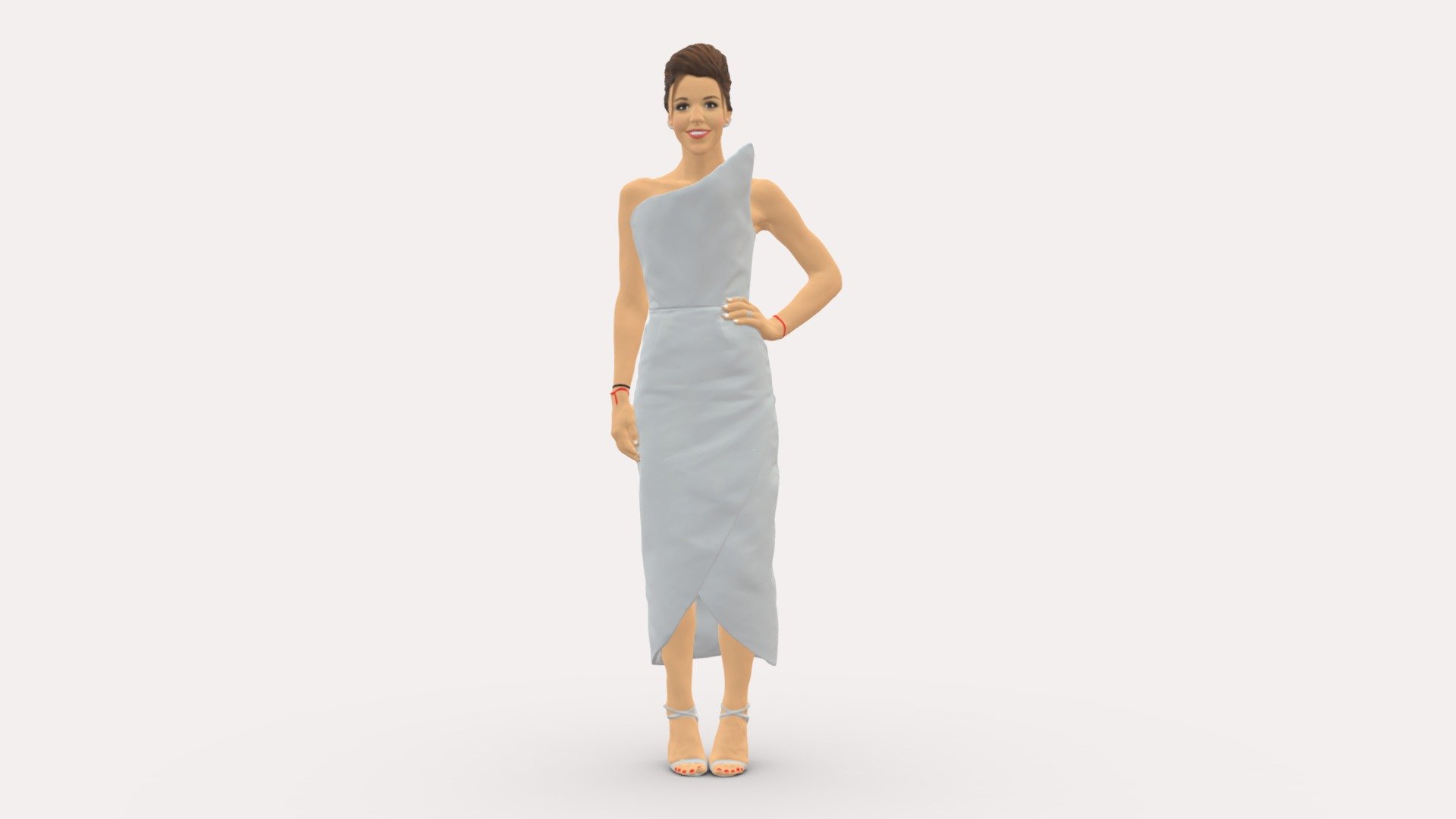 Light girl in a white dress 0321 - Buy Royalty Free 3D model by 3DFarm ...