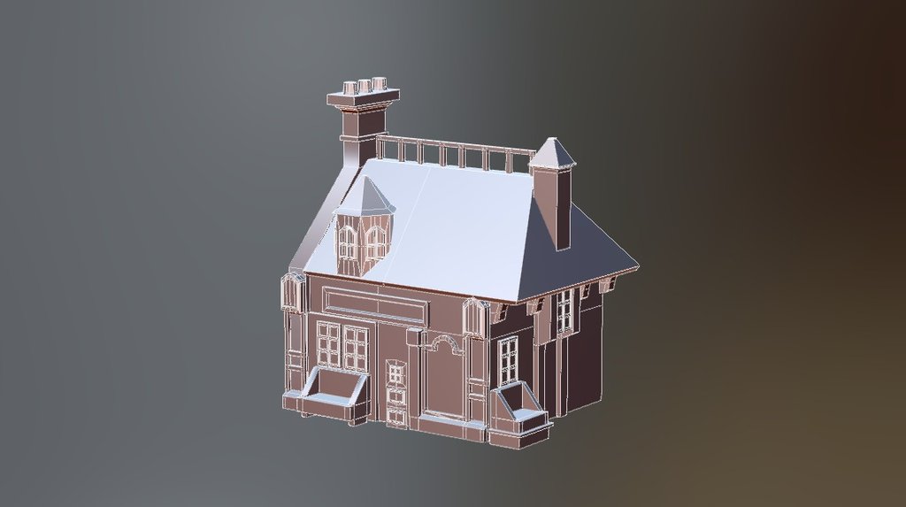 Winter House - 3D model by monalisa [c192768] - Sketchfab