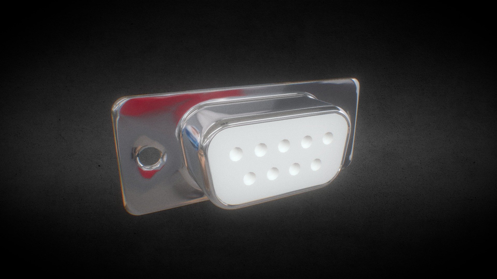 COM/RS232/DB9 - 3D model by ASK'R (@askr) [c198c4e] - Sketchfab