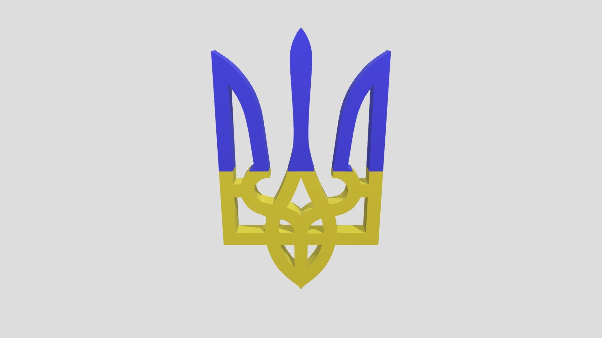 Ukrainian "Trident" - Download Free 3D model by Anton Suetnoi ...