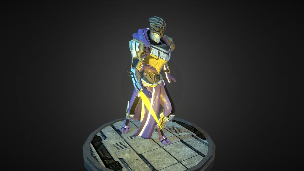 [School Project] Space Assassin Turian - 3D model by Noctume [c19c3dc ...
