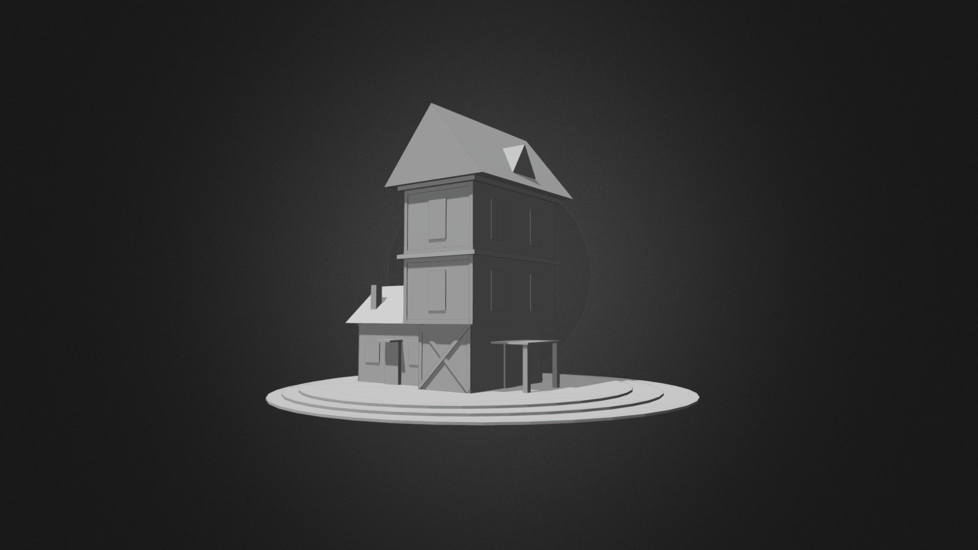 House With Primitives - 3D model by cgAlias [c19cb74] - Sketchfab