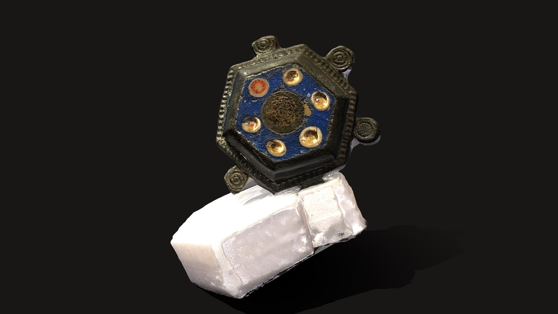 Roman Blue Brooch - Download Free 3D model by Jim D Harris ...