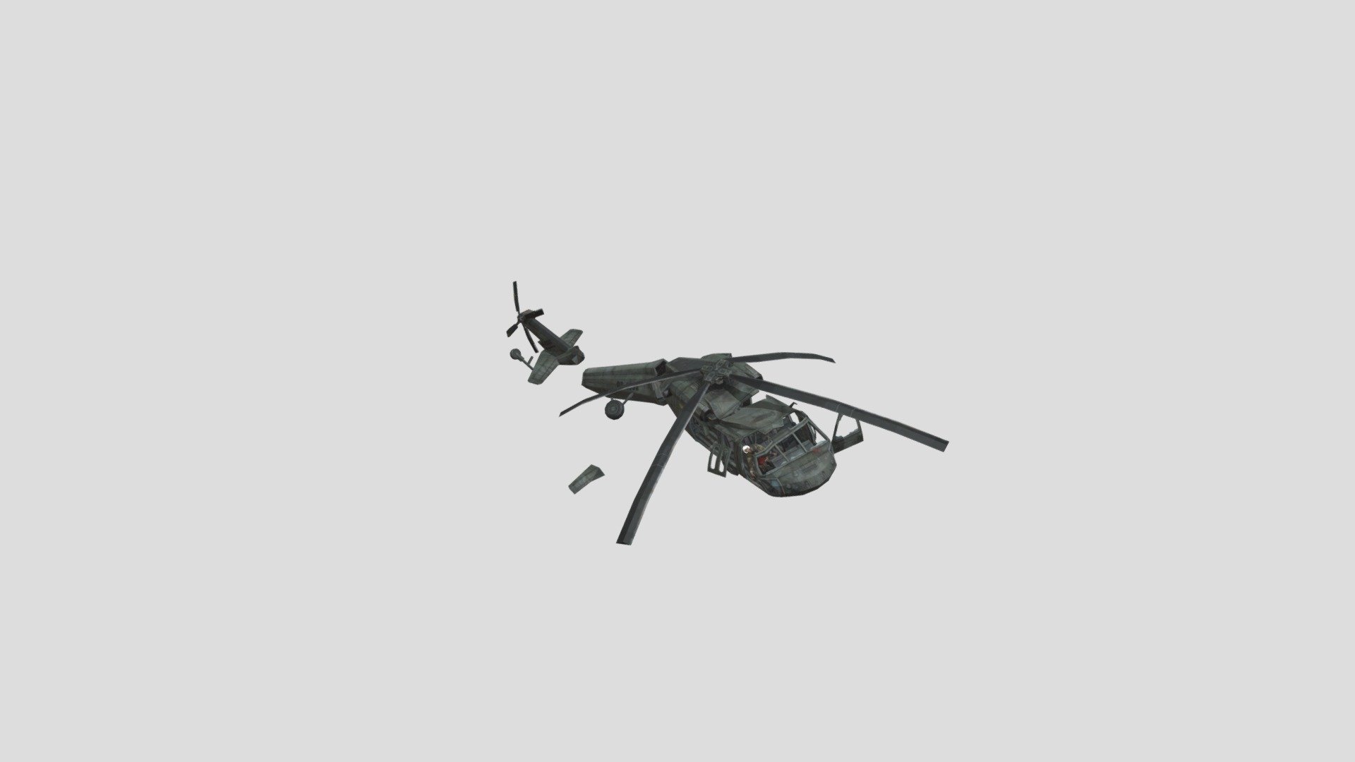 Helicopter Crashed (T2) - Download Free 3D model by BimboCattibo90 ...
