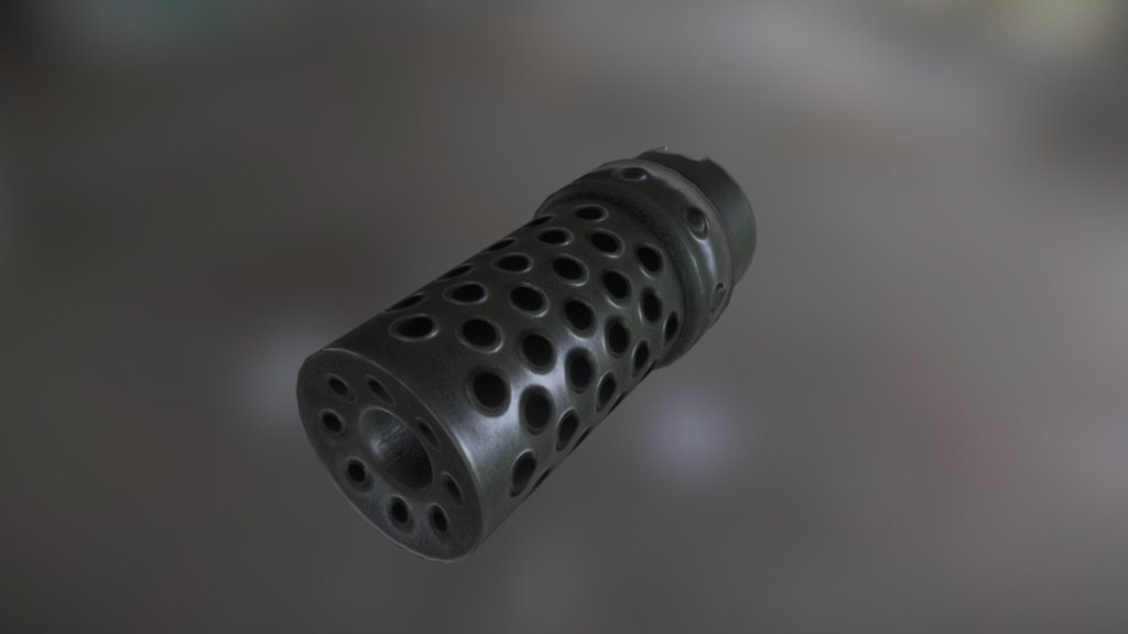Muzzle Brake - 3D model by Dave Firth (@davefirth3D) [c1a00b0] - Sketchfab