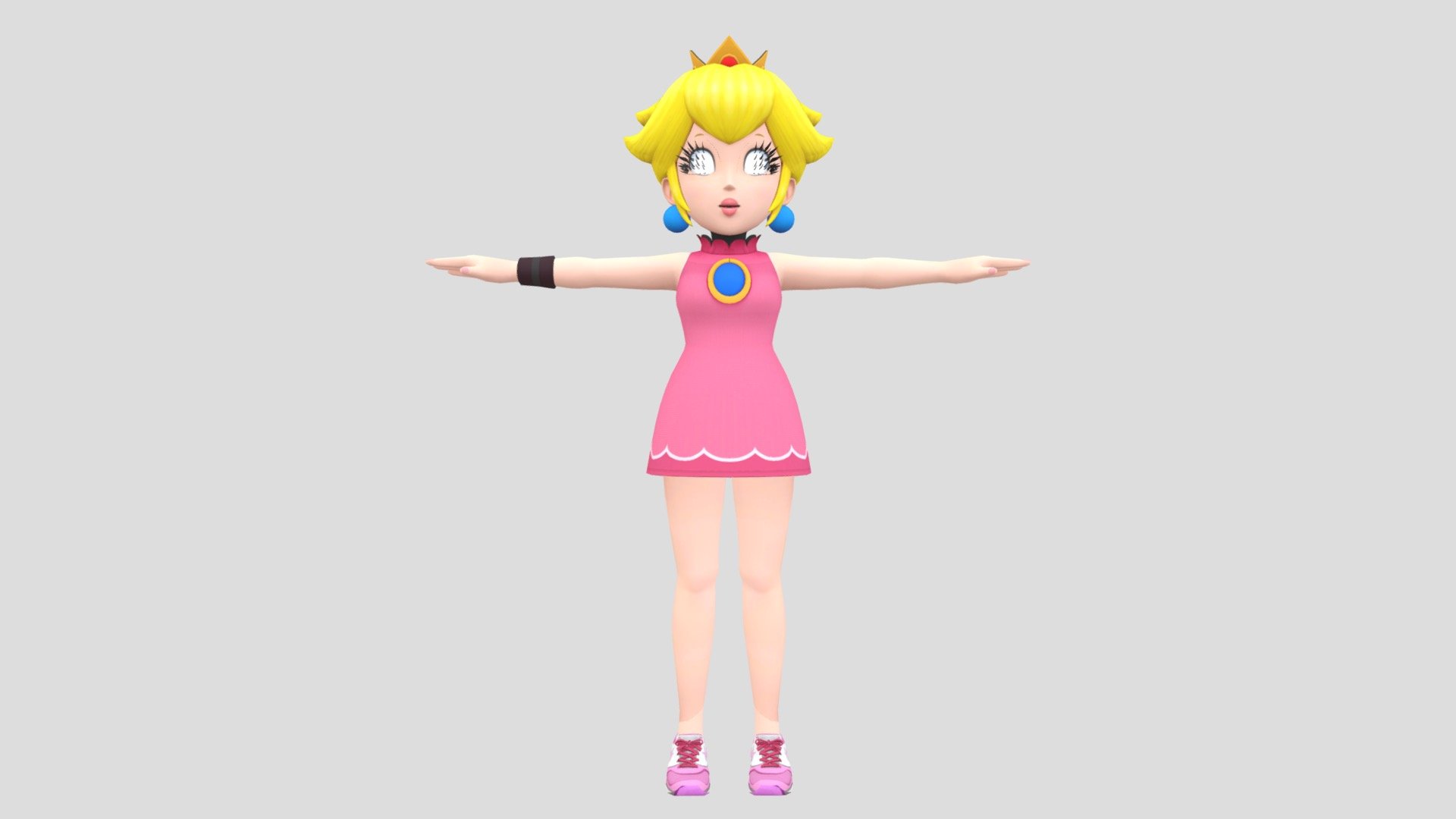 Peach (Mario Tennis Aces) - Download Free 3D model by Austin Zimmermann ...