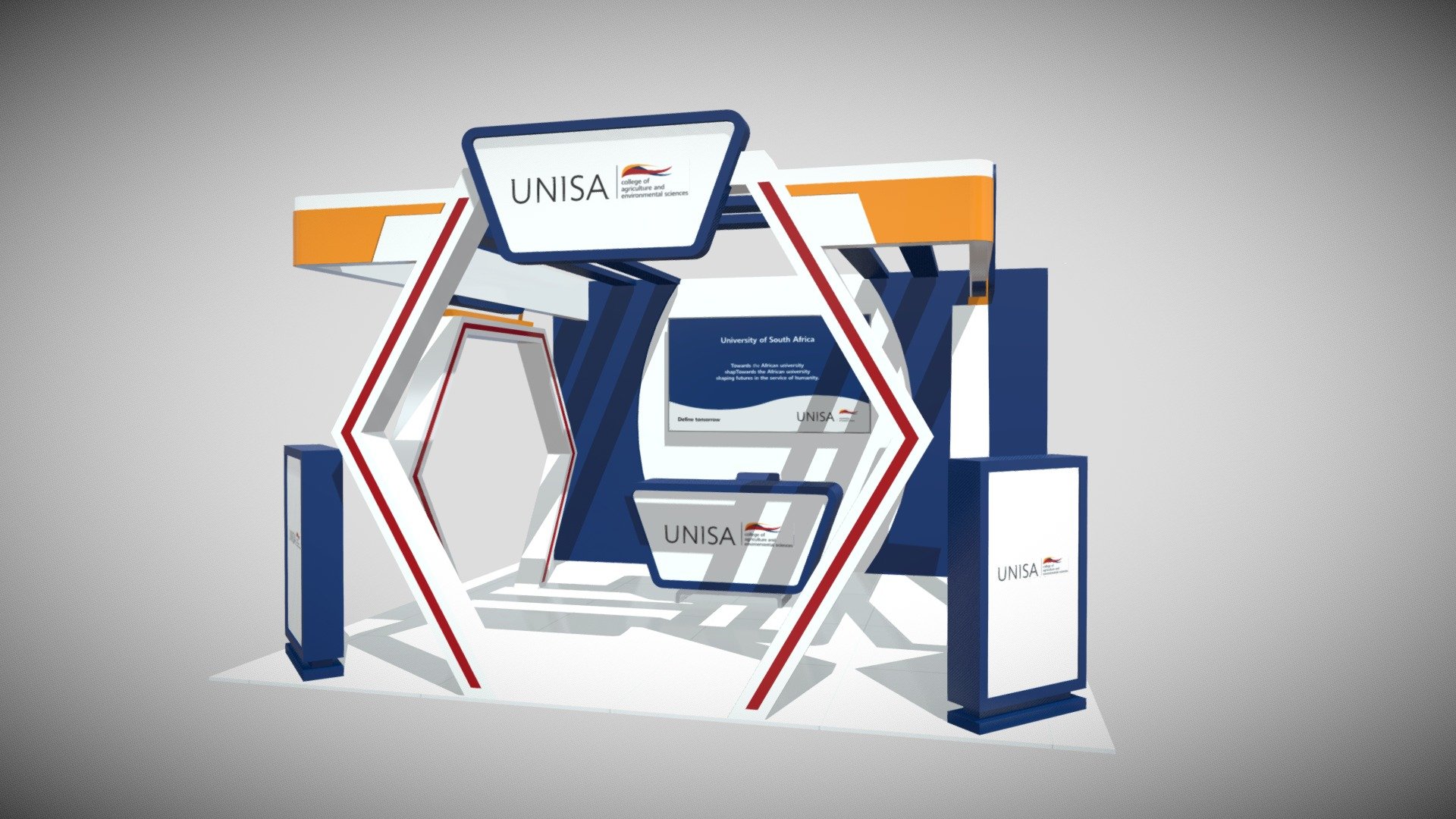 UNISA Stand - Sasol Expo 2022 - 3D model by blacklightEvents [c1a1211 ...