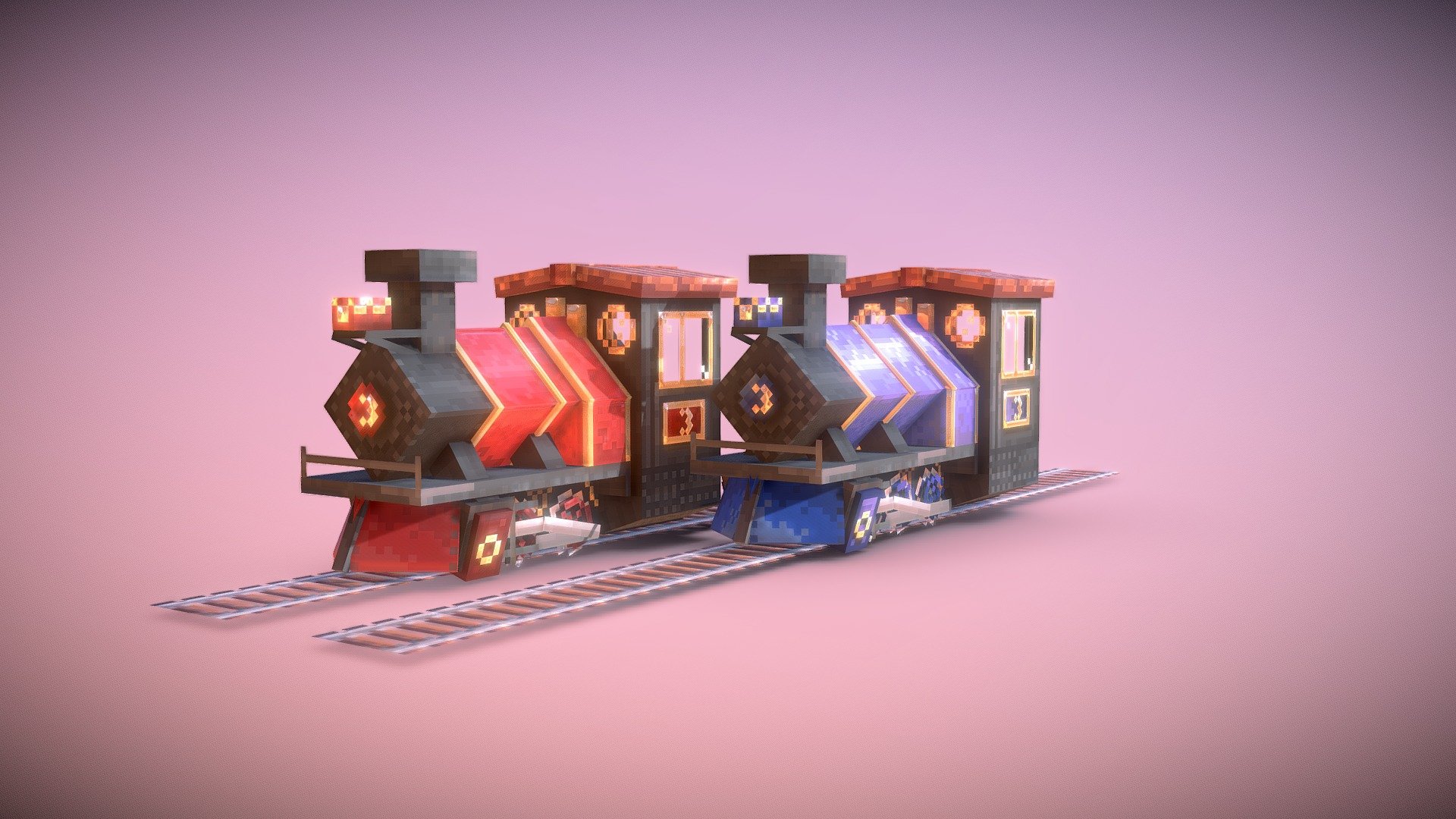steam locomotives - 3D model by halbear.gamez [c1a175d] - Sketchfab