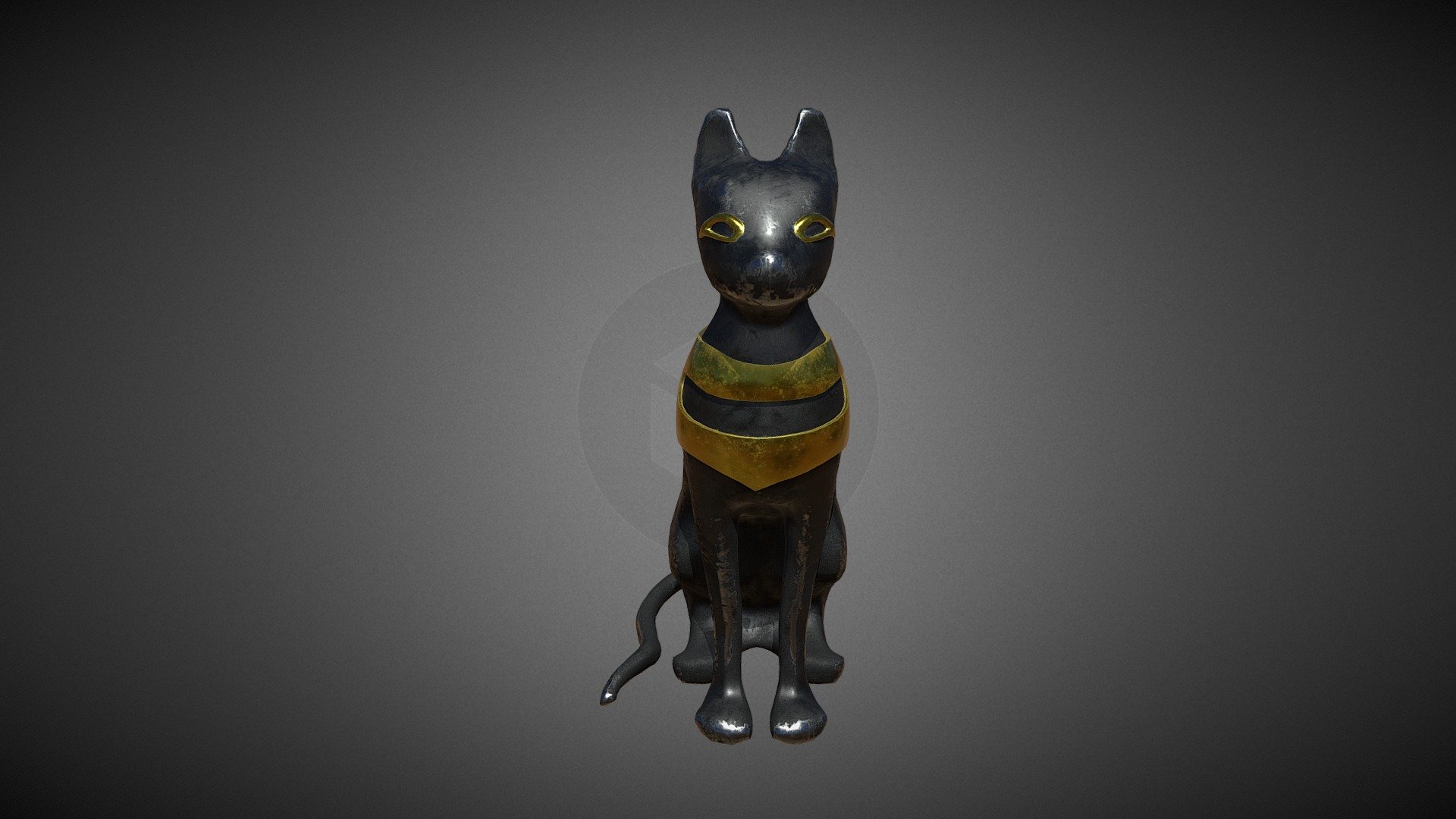 Egyptian Cat Statue - Download Free 3D model by Andres Piroso ...