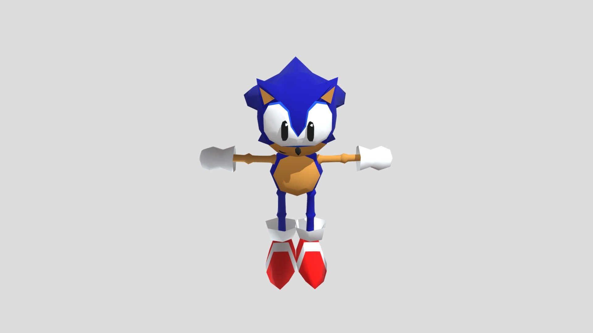 a sonic model for a game im makeing - Download Free 3D model by ...