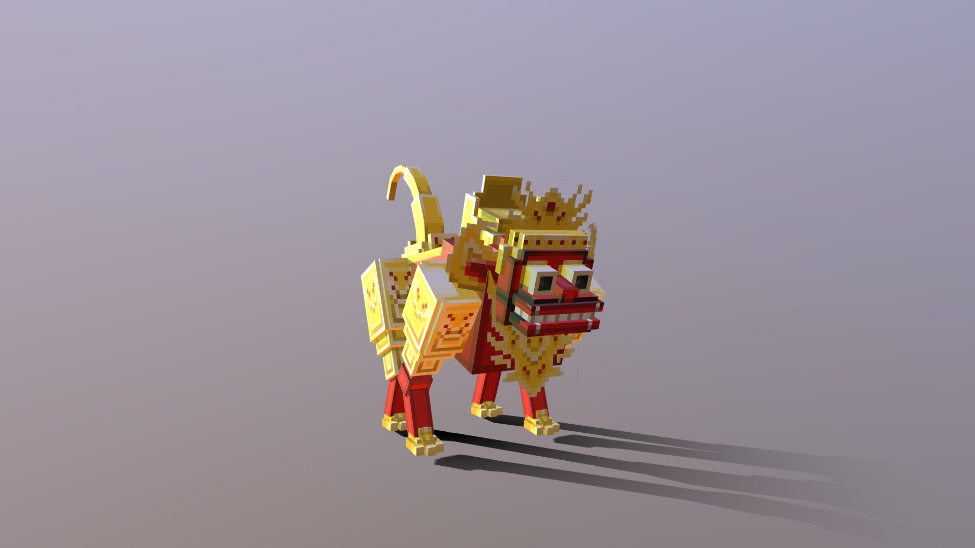 Barong - 3D model by ZurrasatsuAddon [c1a4171] - Sketchfab