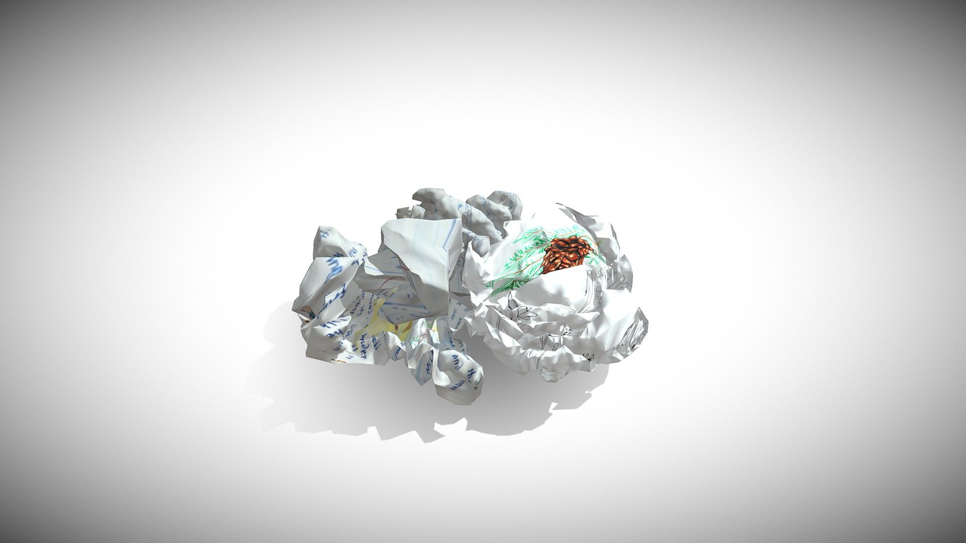 Crumbled Paper - Download Free 3D model by janexx (looking for work ...