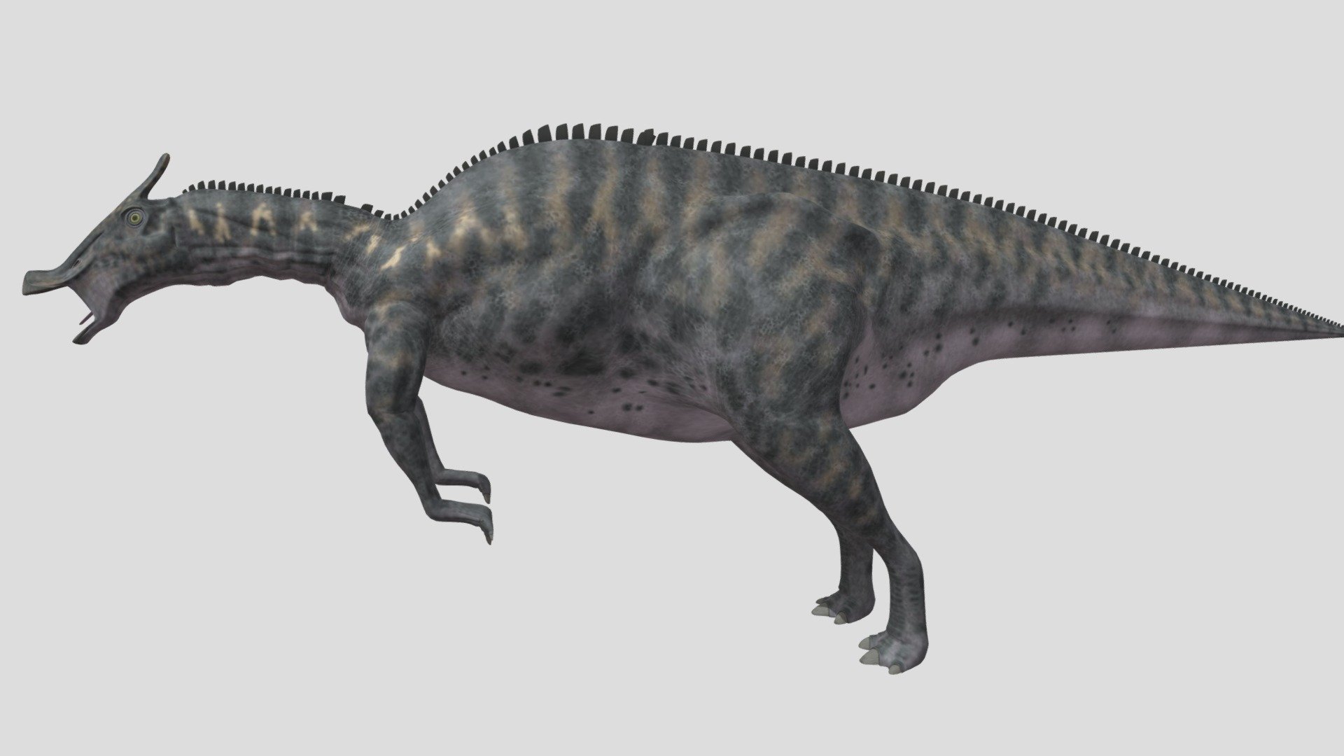 saurolophus - Download Free 3D model by seth the yutyrannus ...