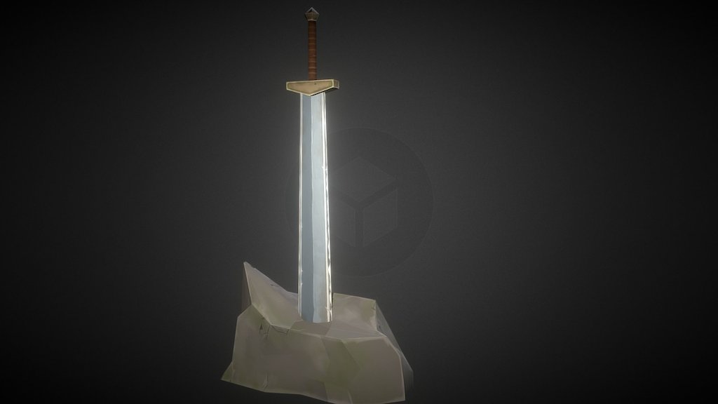 Sword In The Stone - Download Free 3D model by Mike Chan (@rikuchan ...