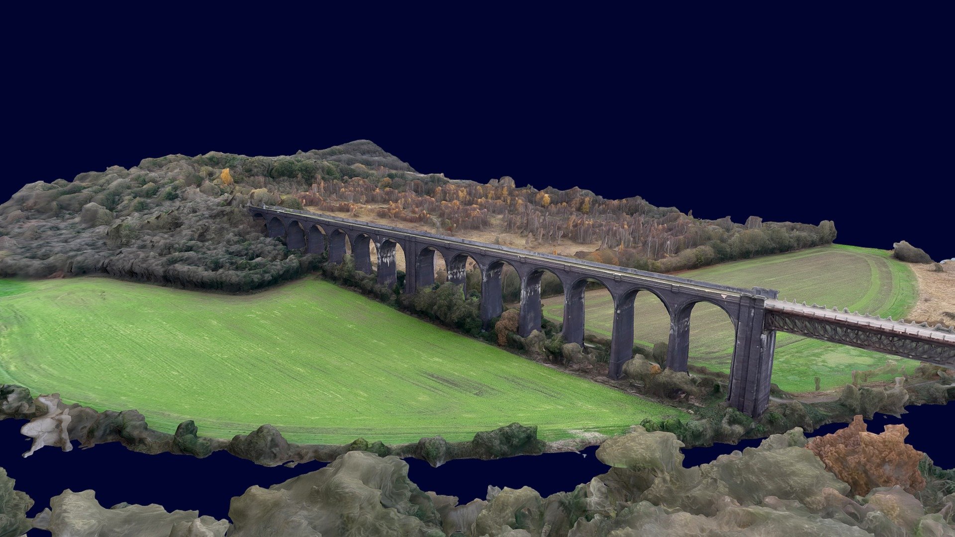 Conisbrough Viaduct - Download Free 3D model by Dok11 [c1a7b77] - Sketchfab