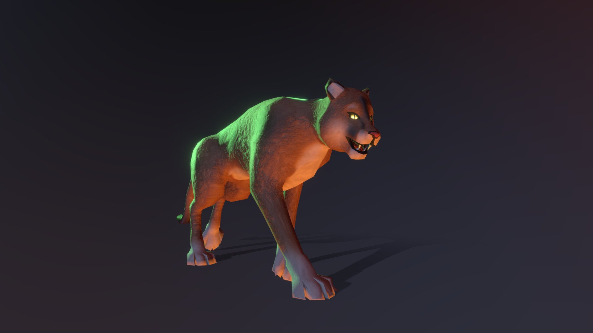 Low Poly Puma - Buy Royalty Free 3D model by Jan (@jan_neves) [c1a9062 ...