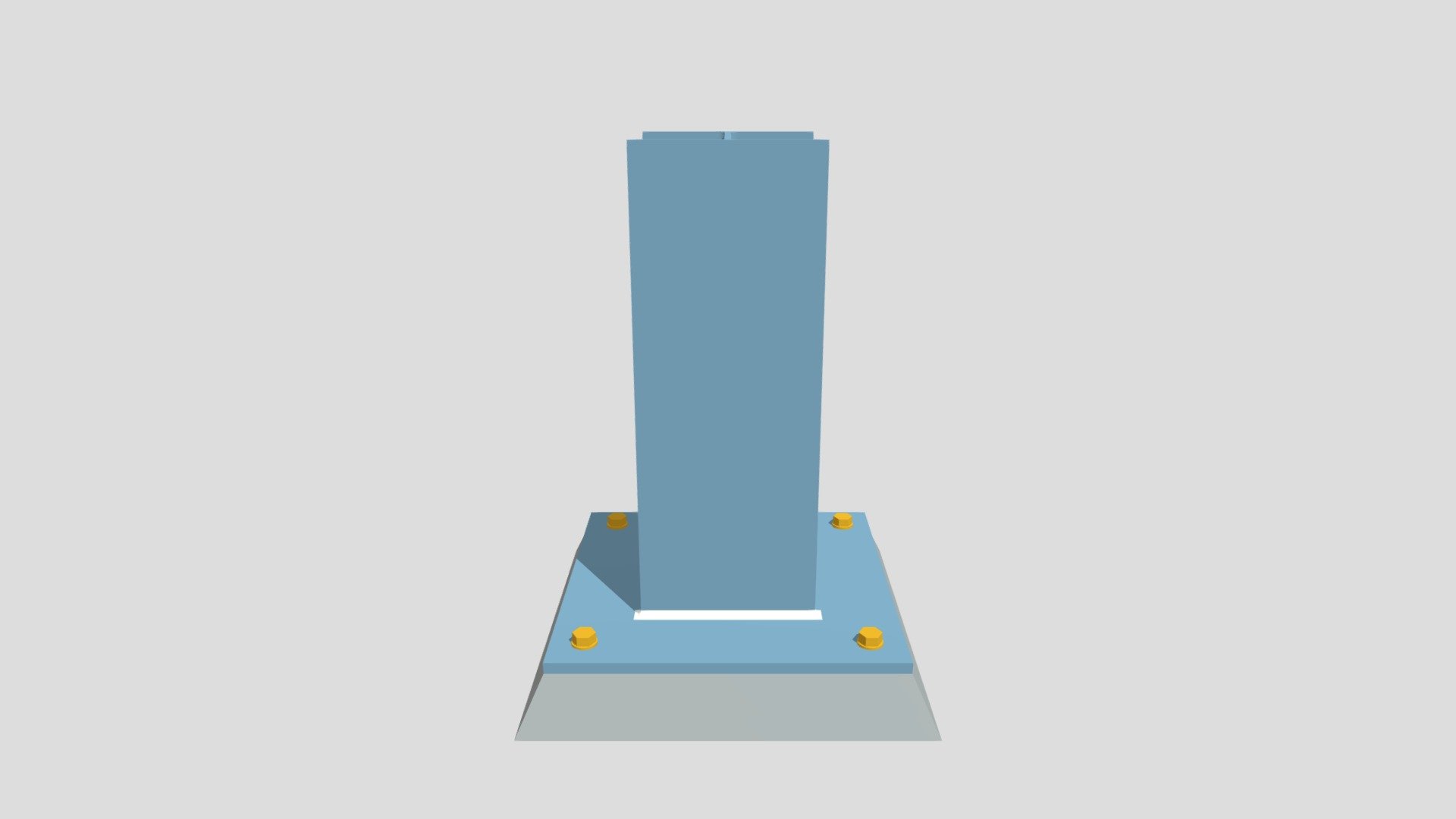 Column base plate 02 - Download Free 3D model by Hkyeng.Seng.Naw.Awng ...