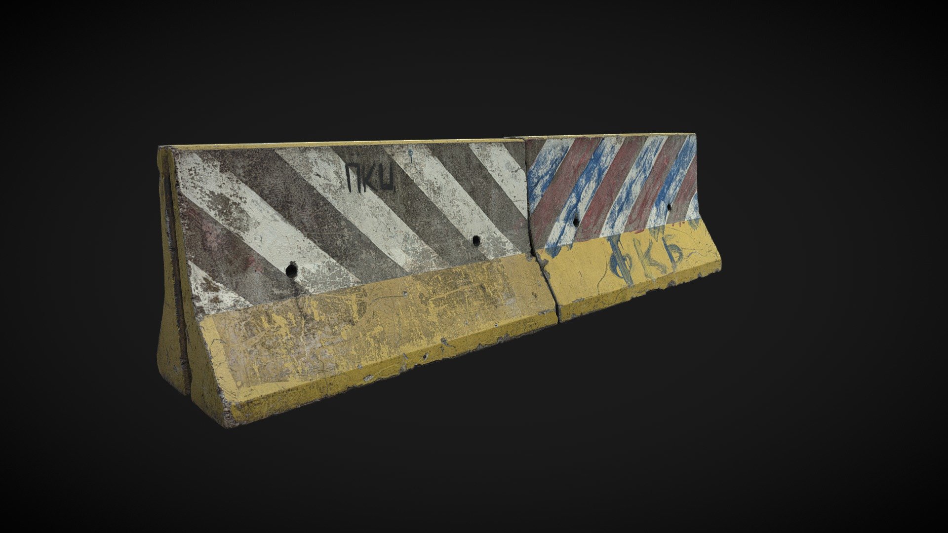 Roadblock - 3D model by Studio_3pko [c1adeb6] - Sketchfab