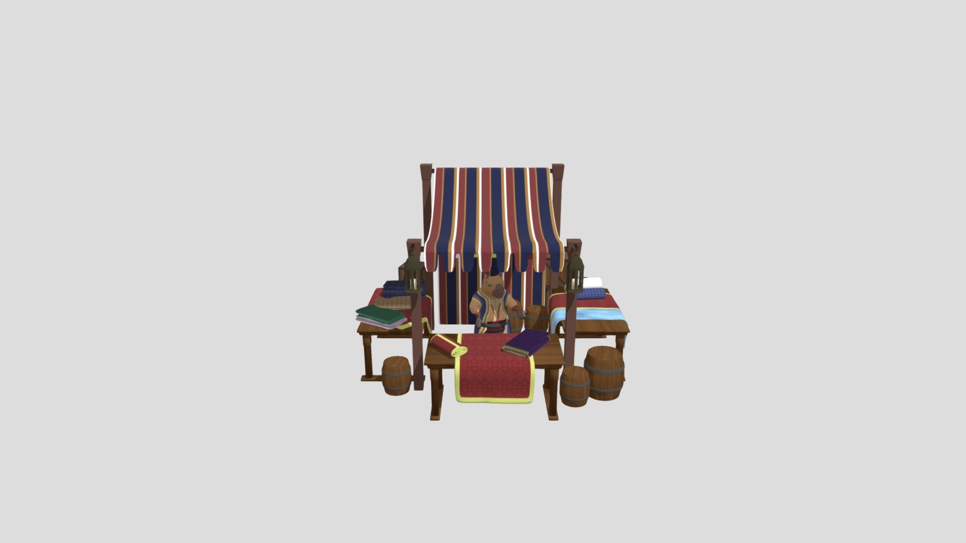 Fantasy merchant - 3D model by Zuza Kossowska (@zuza707) [c1b0511 ...